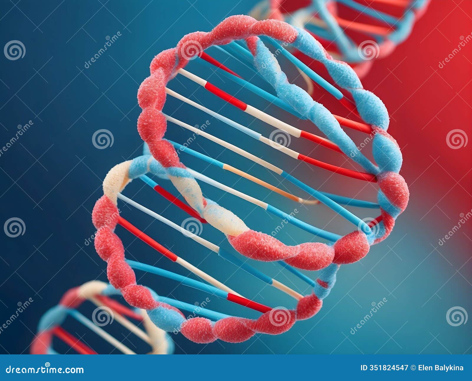 Vector Illustration of Human DNA Structure Stock Illustration ...