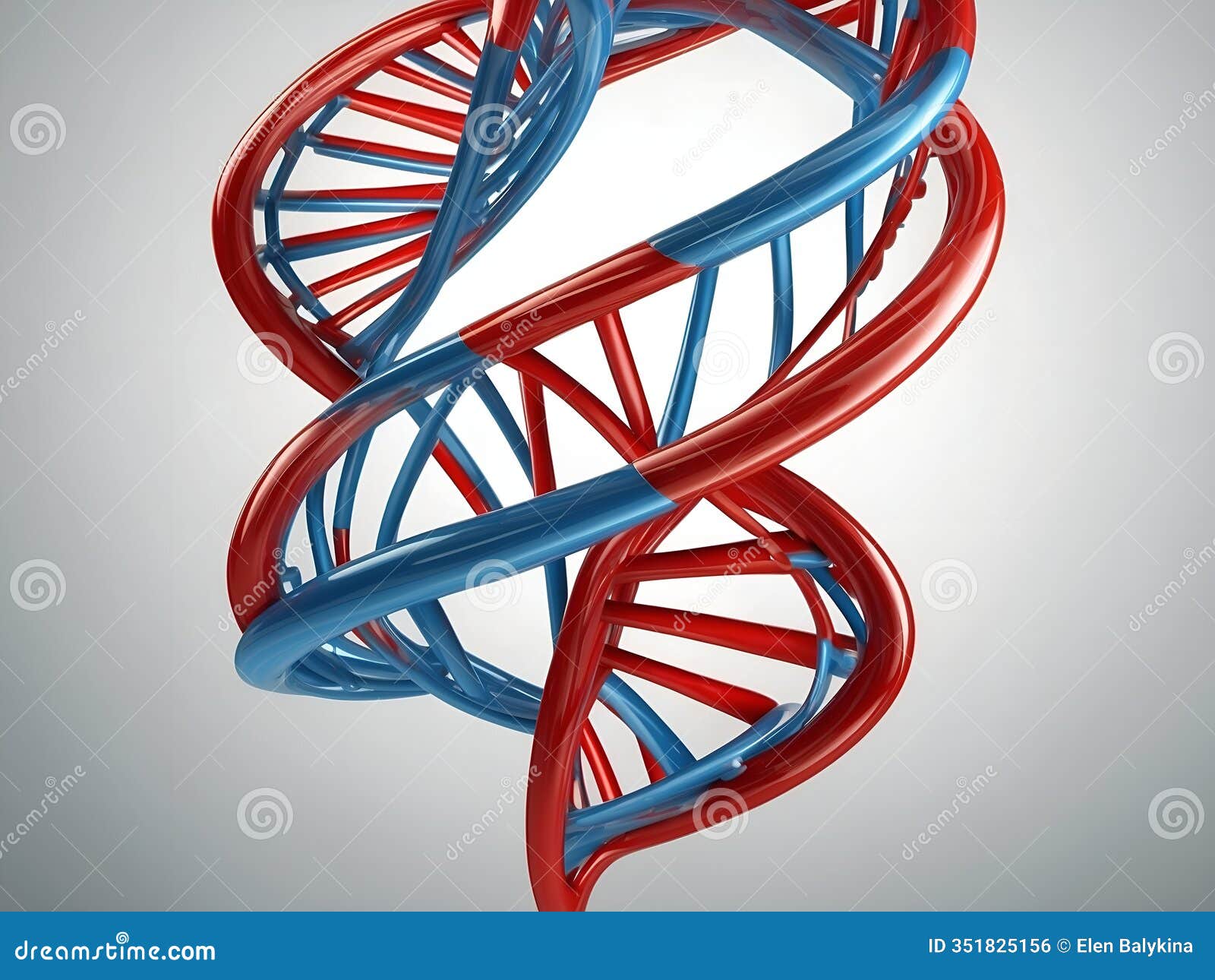 Vector Illustration of Human DNA Structure Stock Illustration ...