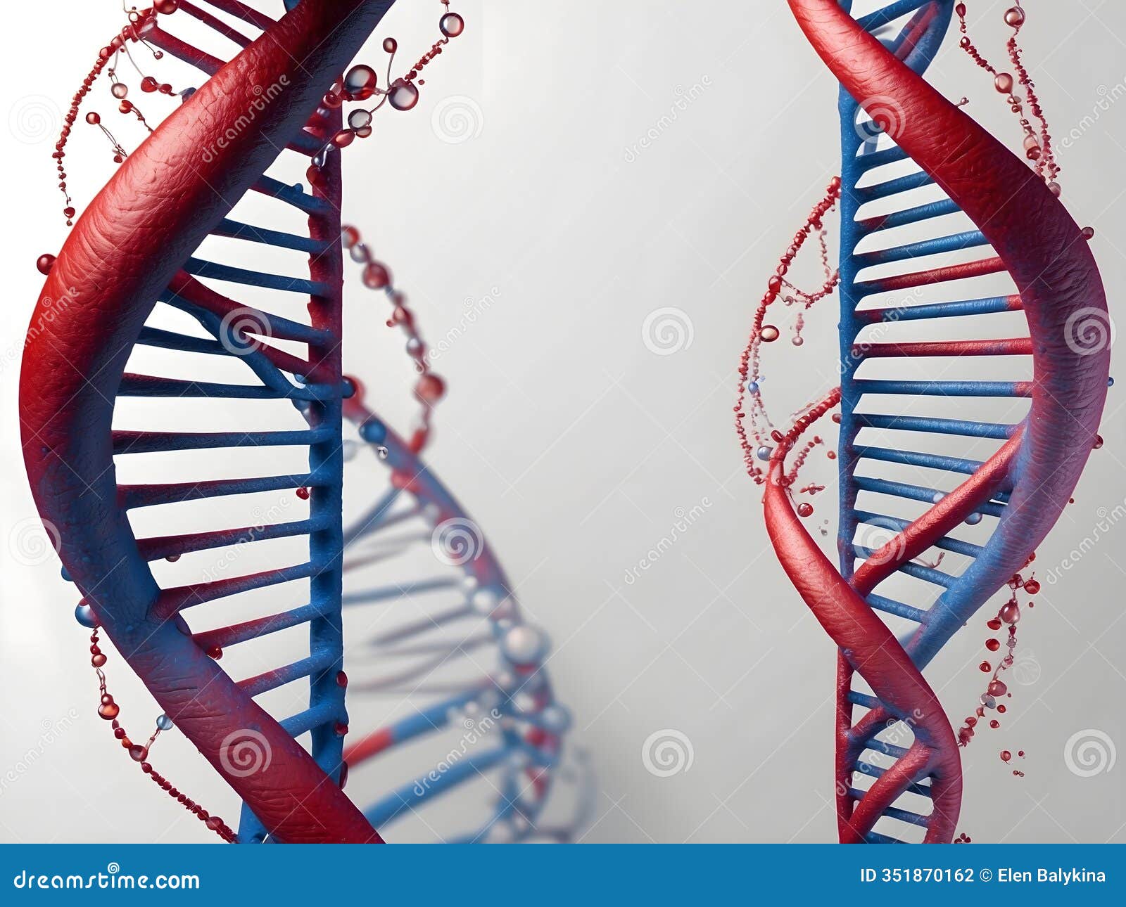 Vector Illustration of Human DNA Structure Stock Illustration ...