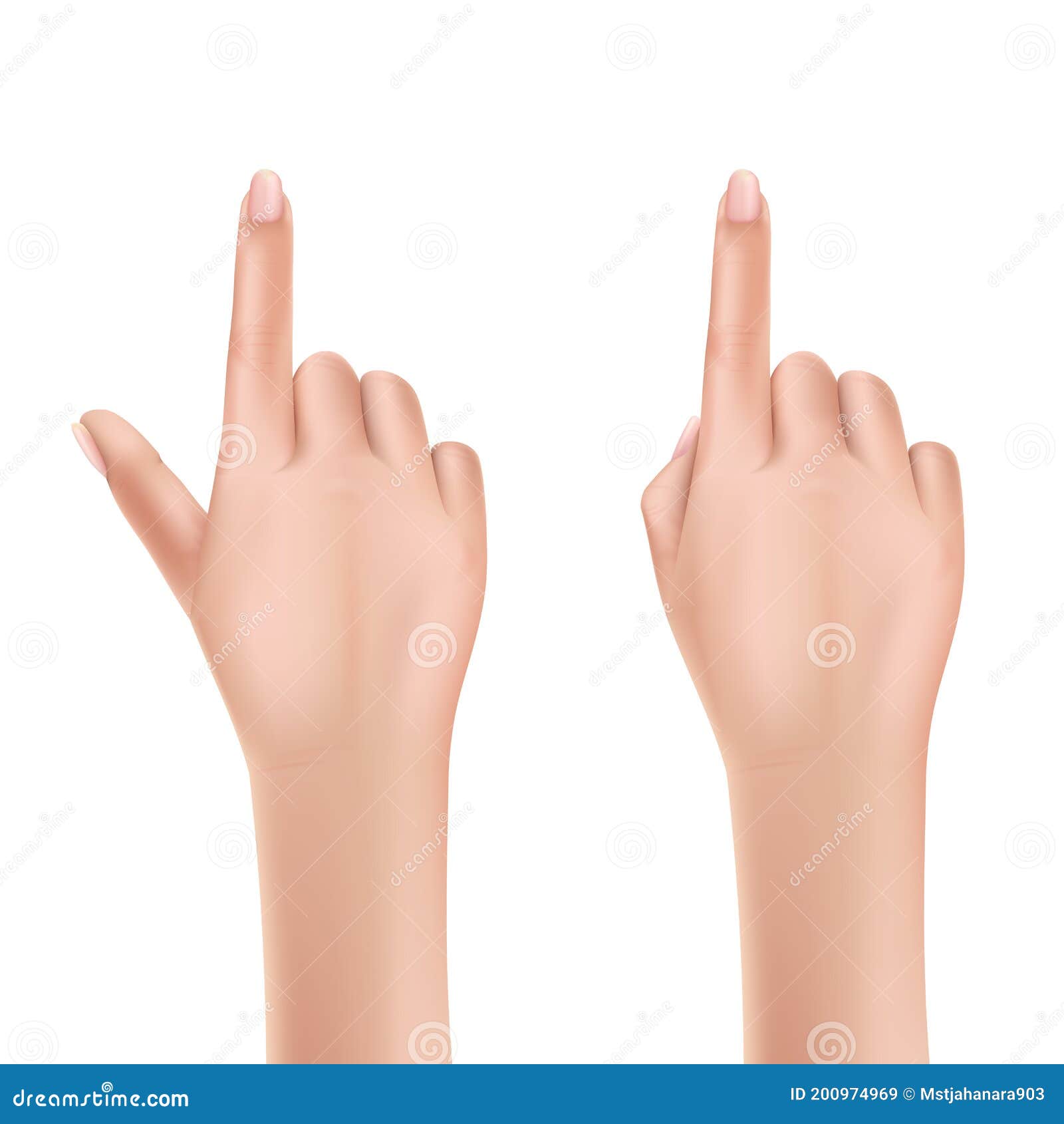 Human vector hands stock vector. Illustration of fingernail - 200974969