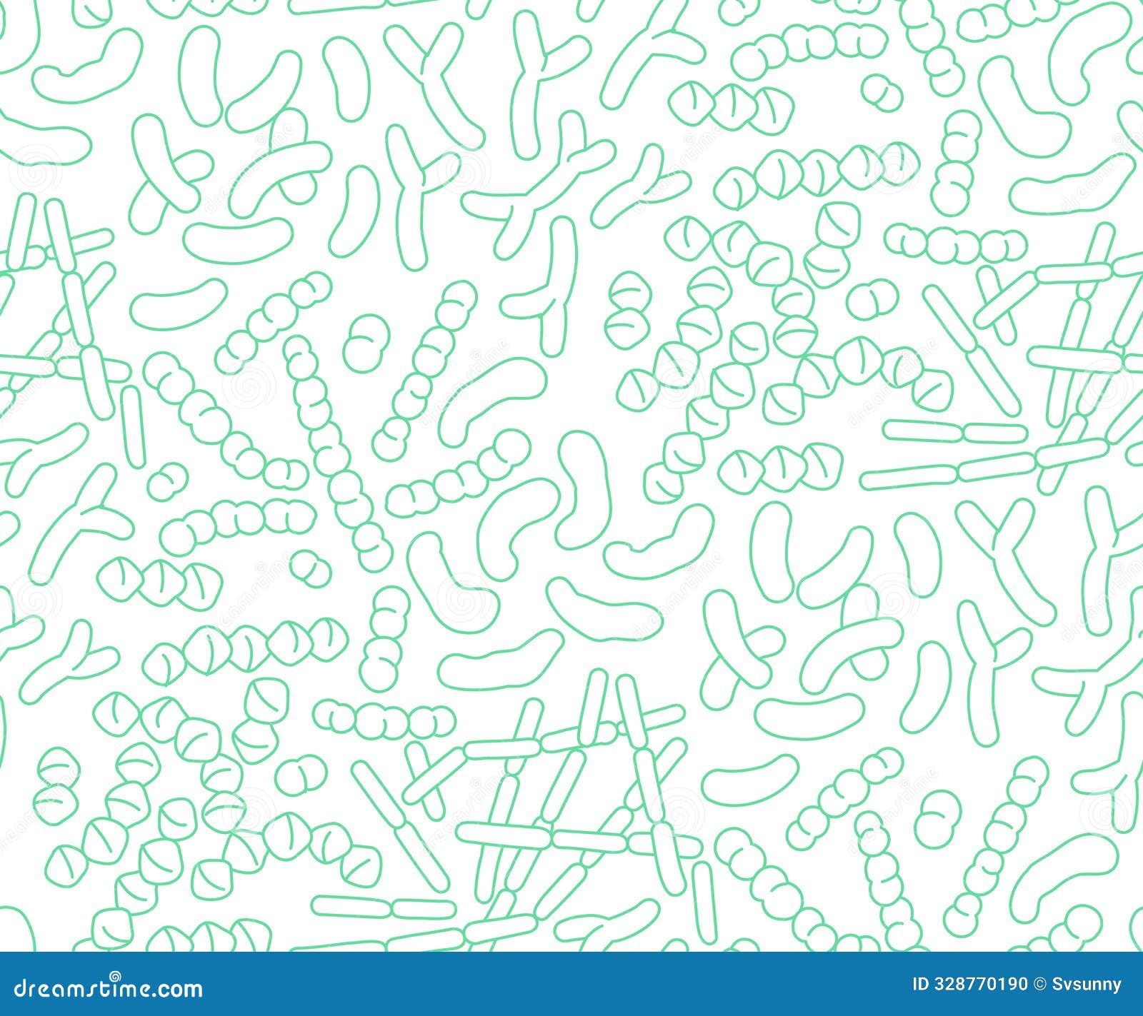 Vector Illustration of the Human Microbiome, Probiotic Beneficial ...