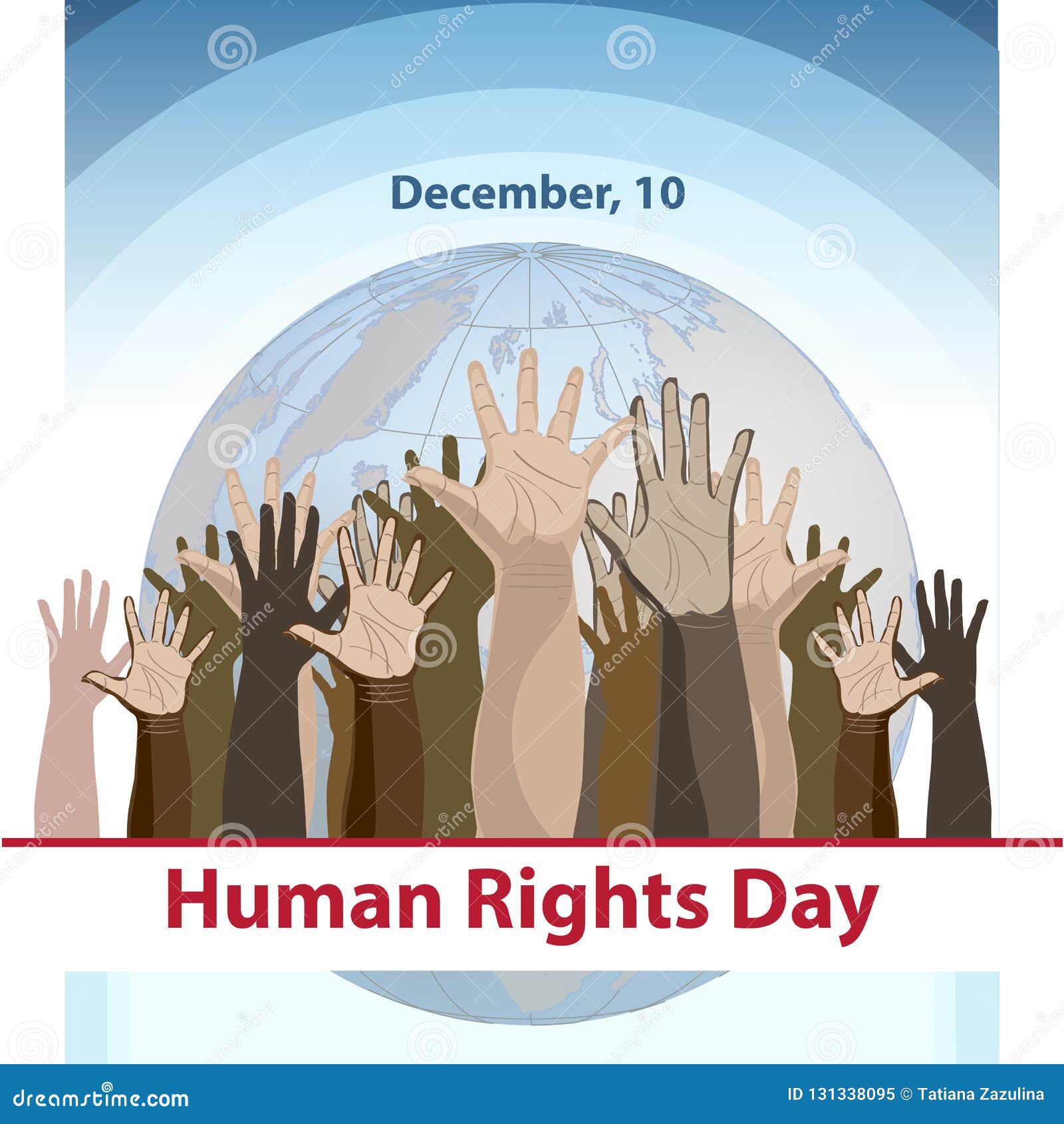 Vector Illustration of Human Rights Day Background. Stock Vector ...