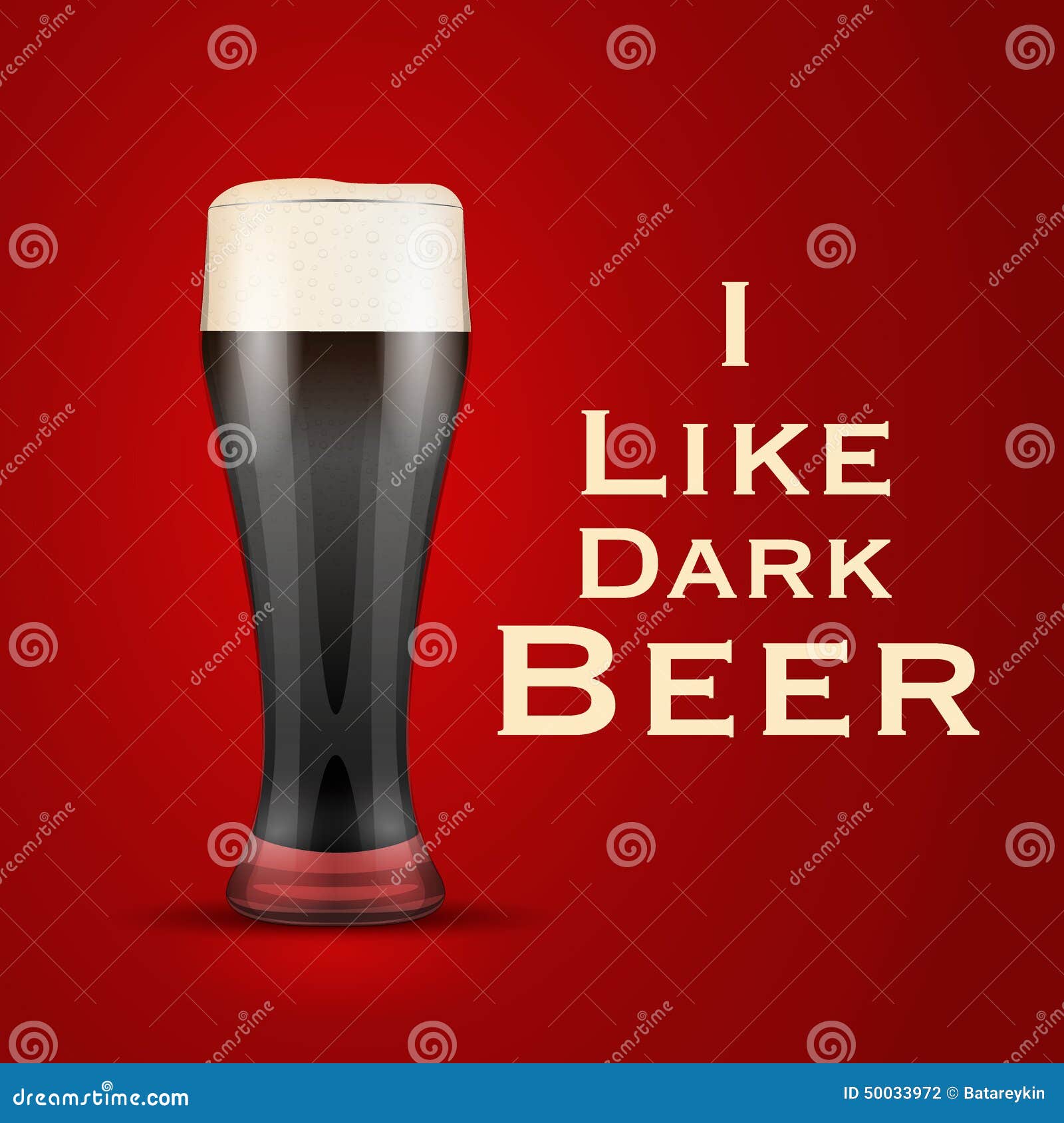 Vector Illustration I Love Beer Stock Vector - Illustration of closeup ...