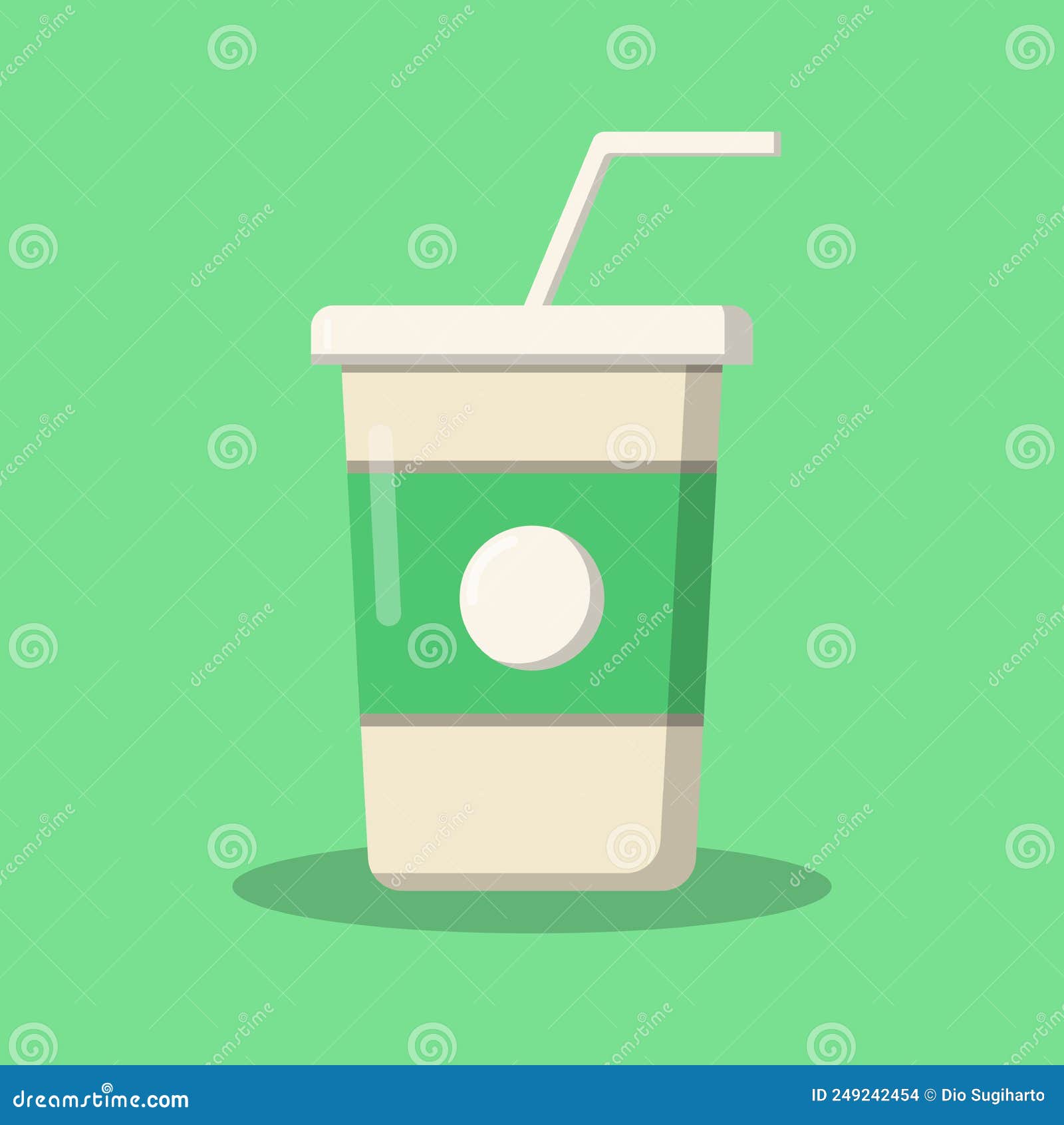 Vector Illustration of Ice Coffee. Suitable for Menu or Poster Stock ...