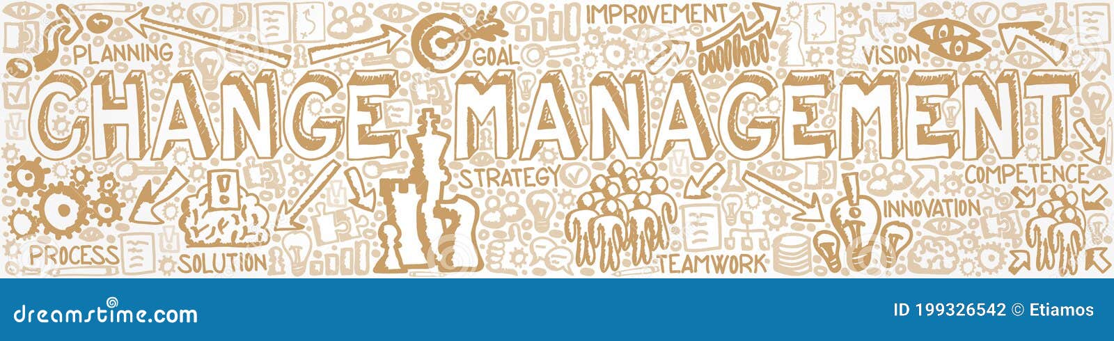 Vector Illustration of Icon Collection with Change Management Concept ...