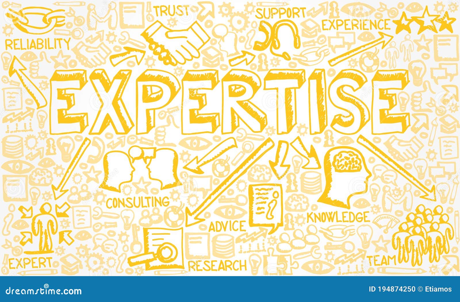 Vector Illustration of Icon Collection with Expertise Concept Stock ...