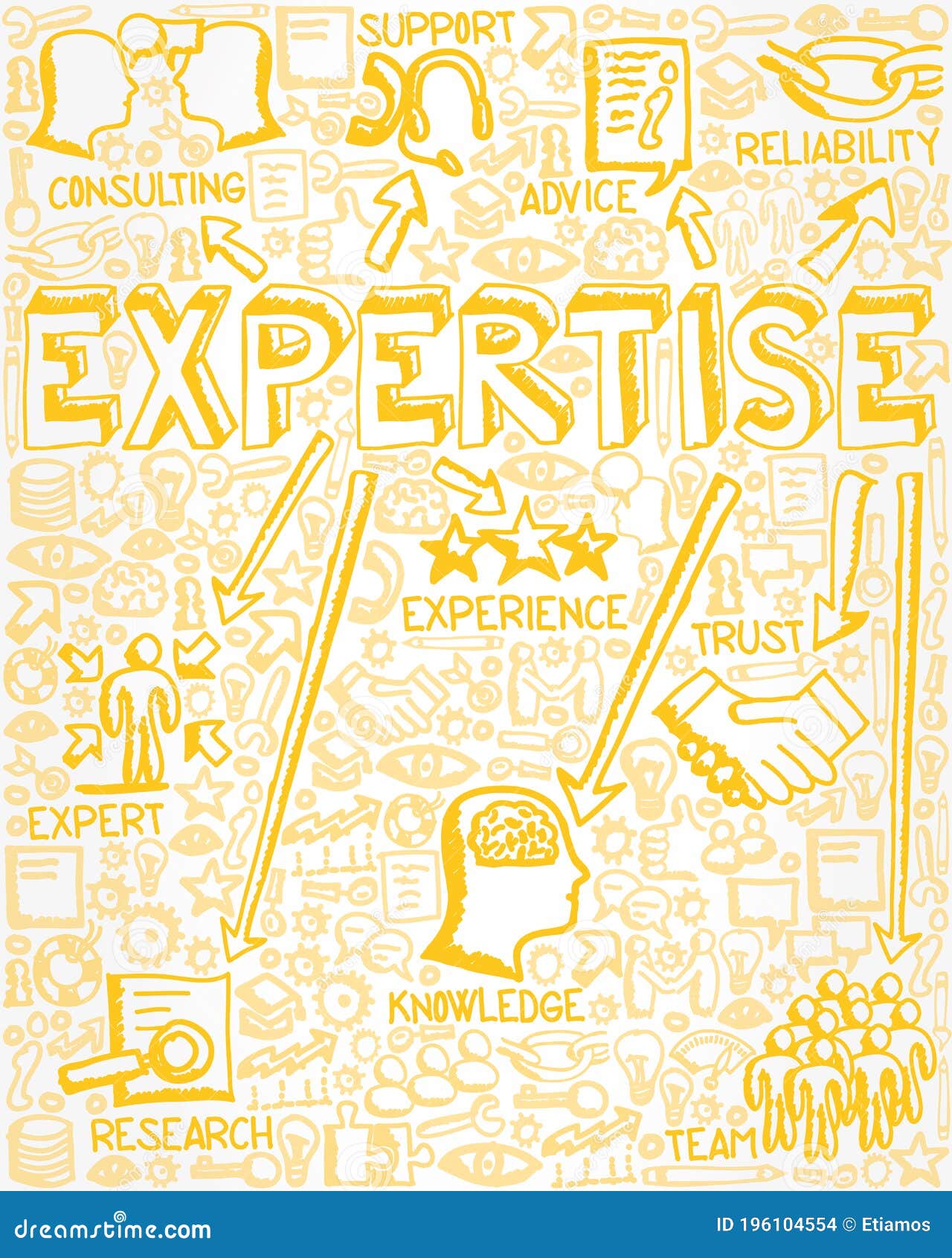 Vector Illustration of Icon Collection with Expertise Concept Stock ...