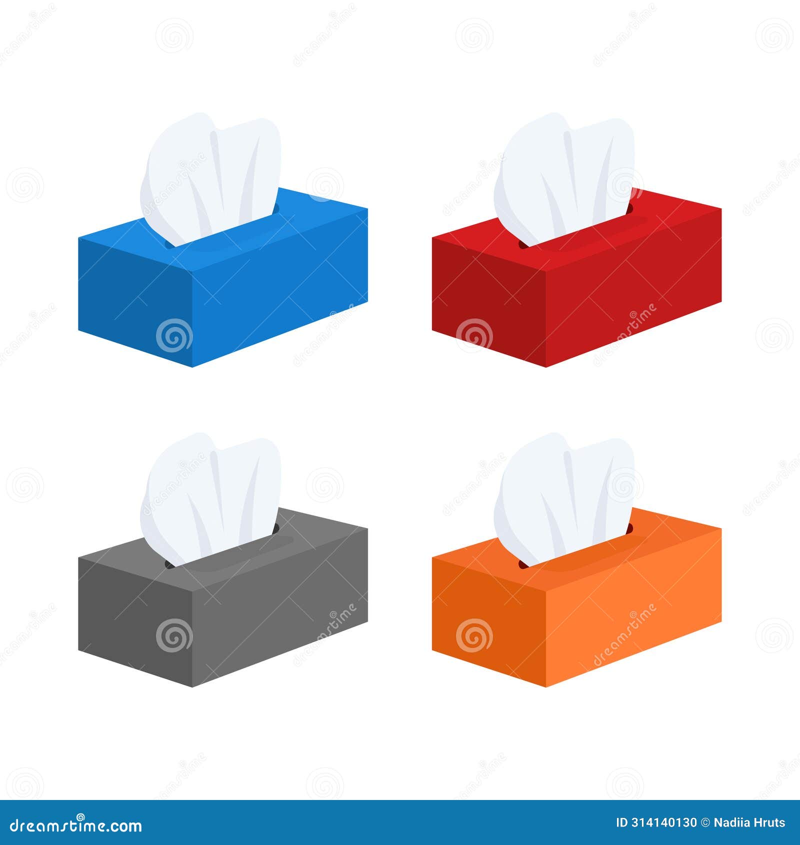 Vector Illustration Icon Dry Wipes Box. Napkins in Box Stock Vector ...