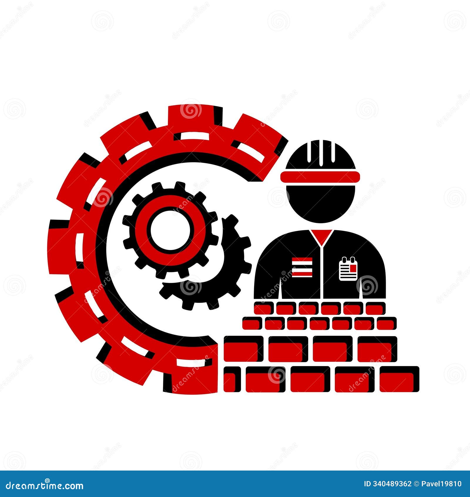 Vector Illustration, Icon, Logo of the Construction Industry. Stock ...