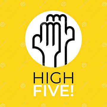 Vector Illustration, Icon and Logo High Five Stock Vector ...