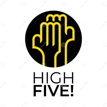 Vector Illustration, Icon and Logo High Five Stock Vector ...