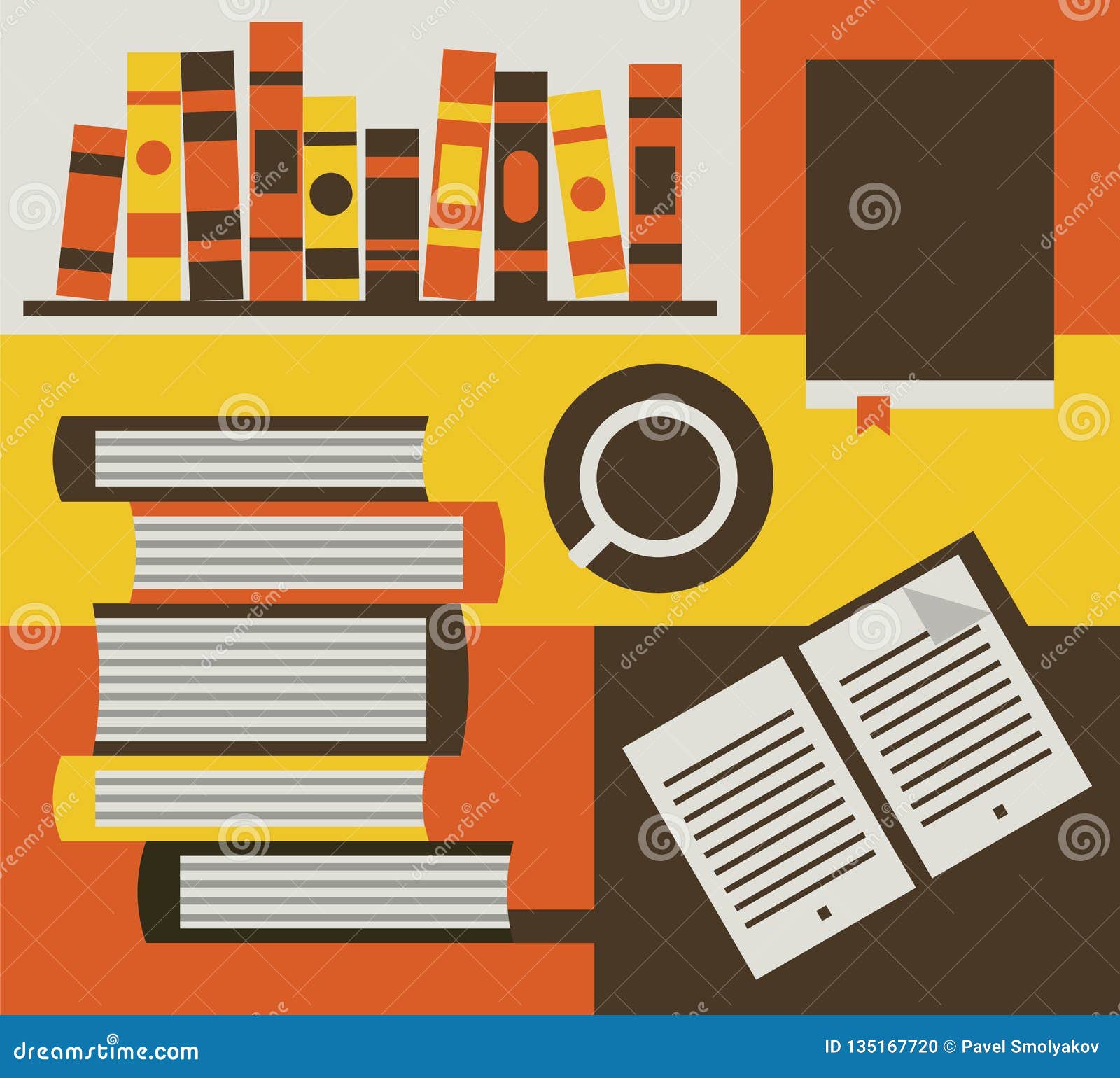 Vector Illustration Icon Set of Book Stock Vector - Illustration of ...