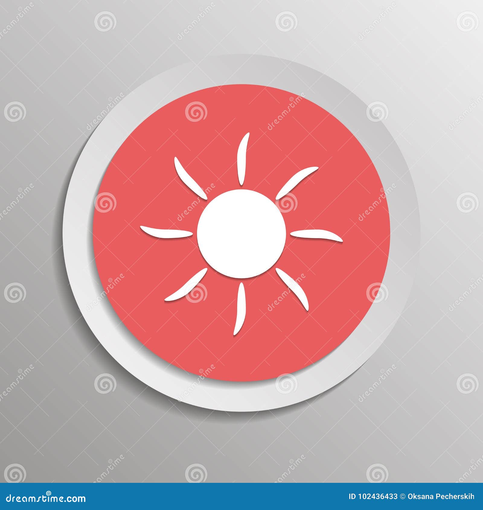 Vector Illustration Icon of the Sun Stock Illustration - Illustration ...
