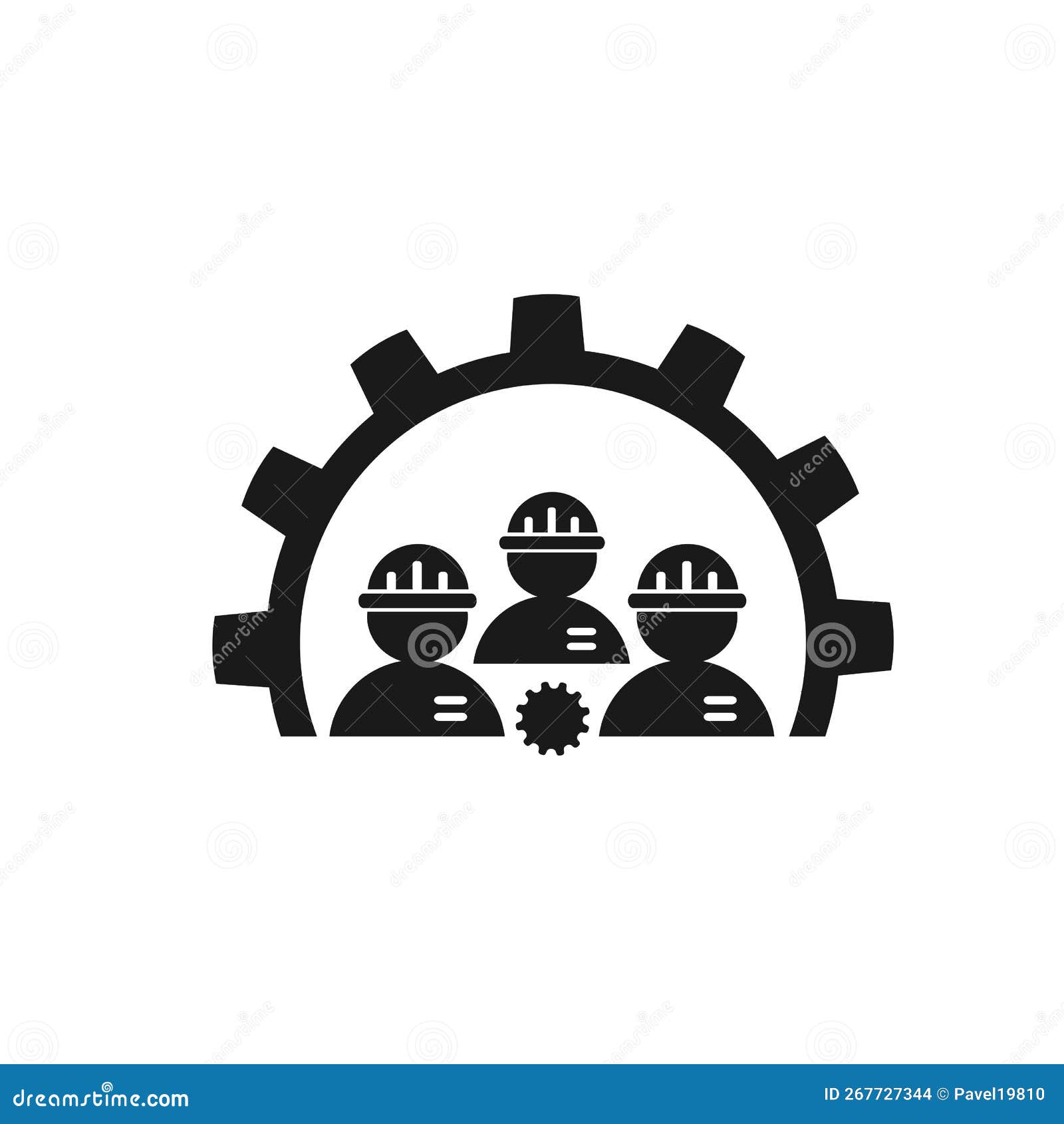 Maintenance Team Illustration In Lineart Style | CartoonDealer.com ...