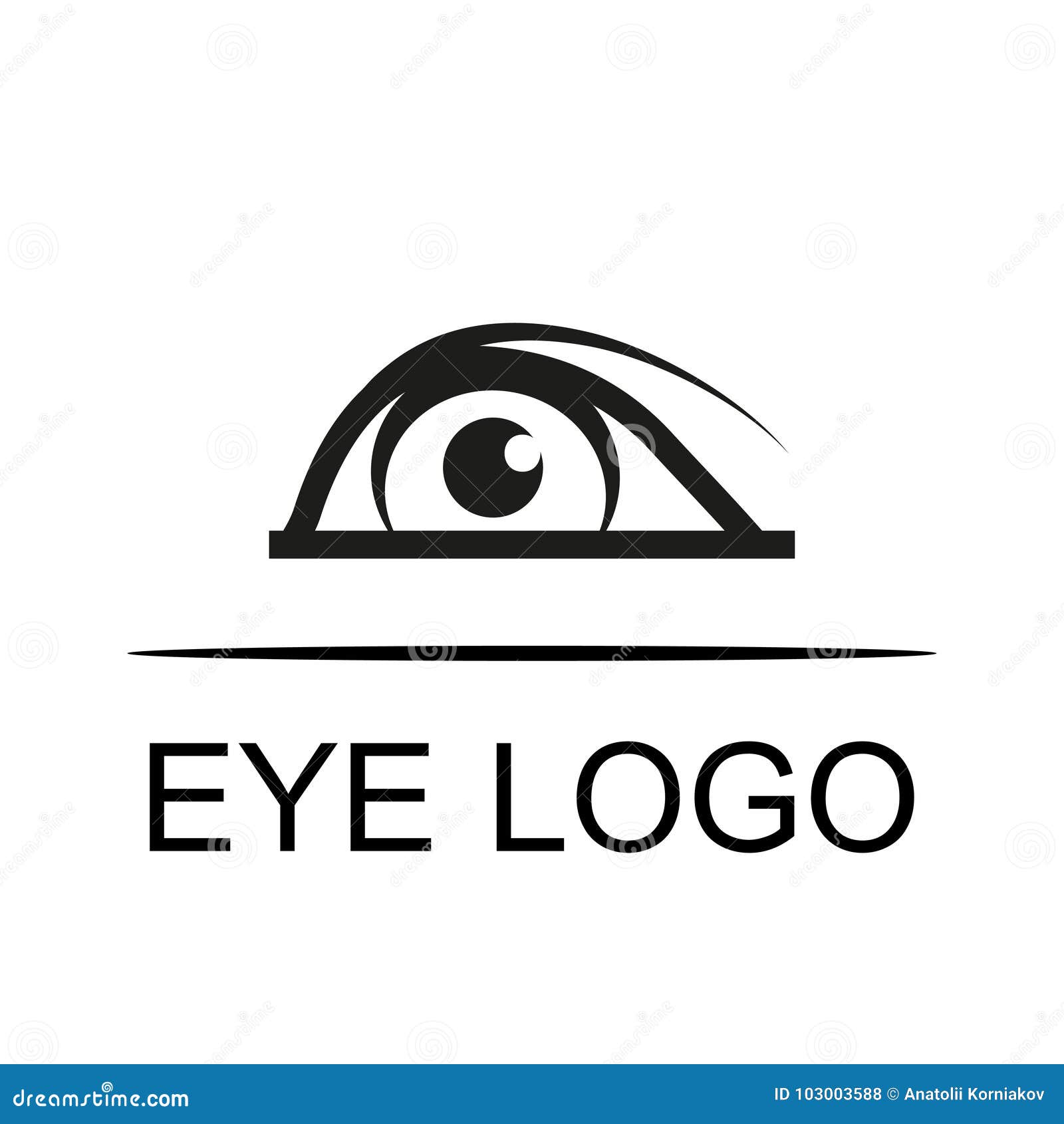 Eye logo stock vector. Illustration of optical, company - 103003588