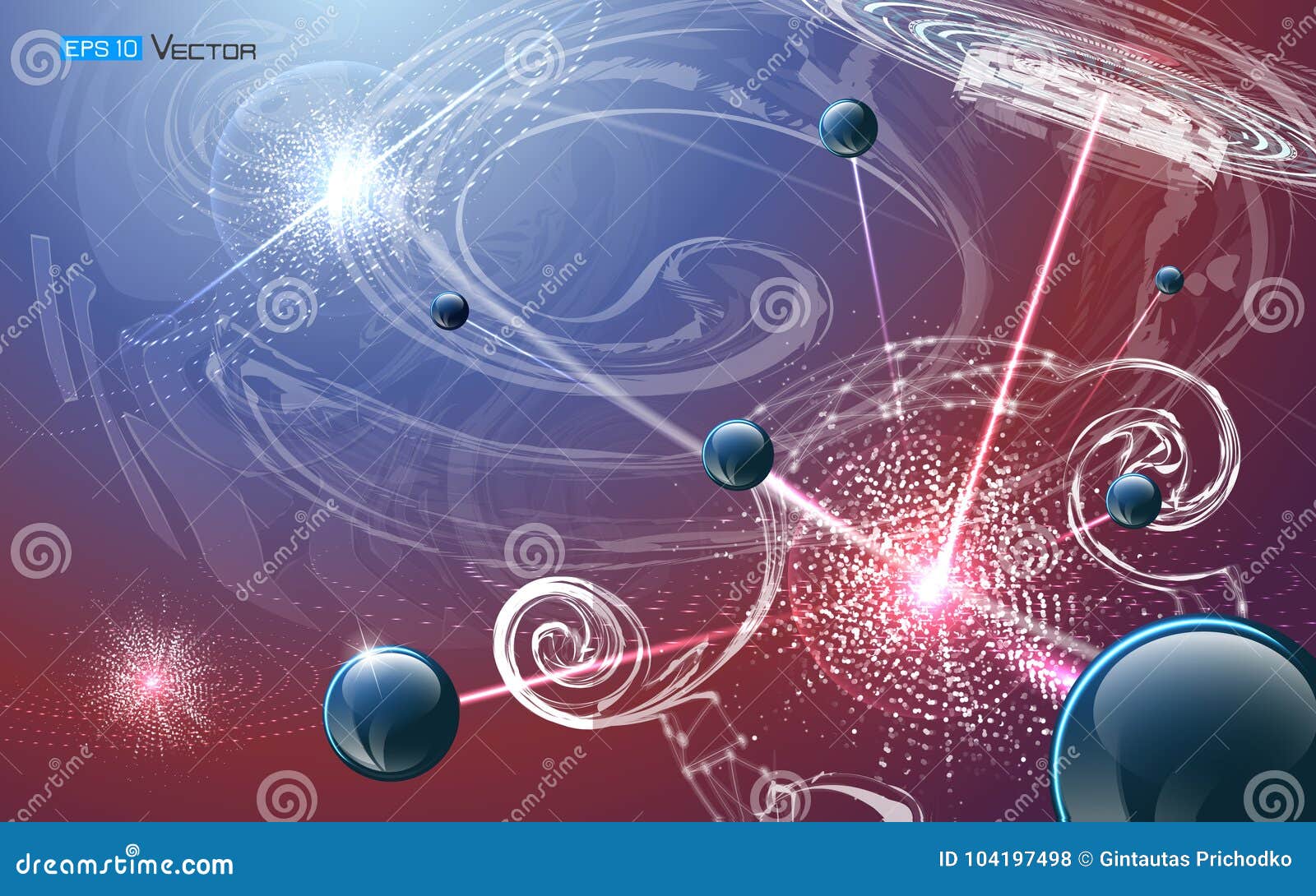 Futuristic Nanotechnology Background Stock Vector - Illustration of ...