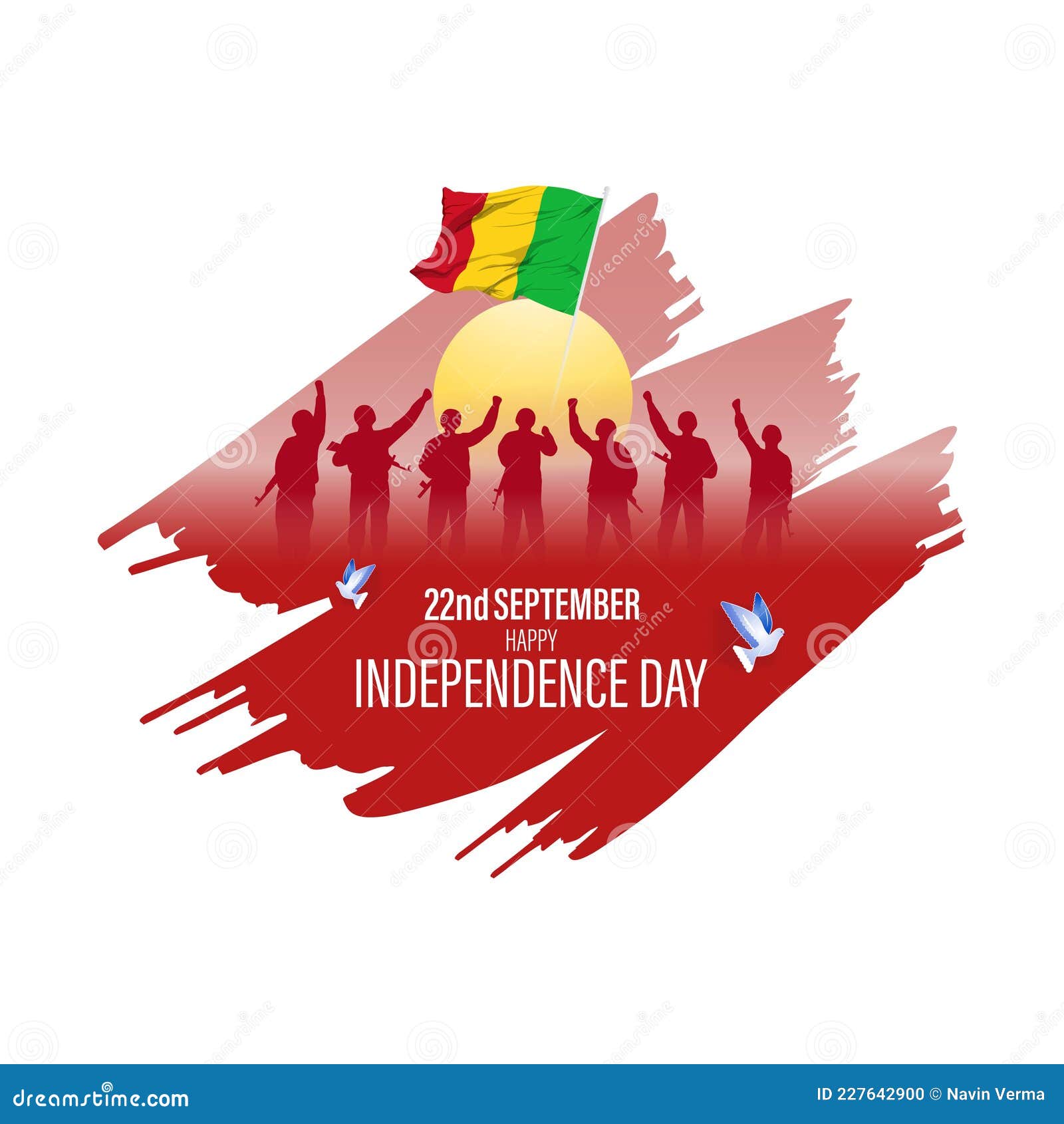 Vector Illustration for Mali Independence Day. Stock Vector ...
