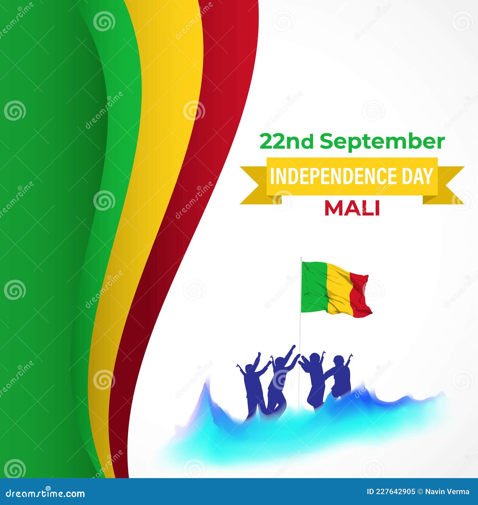 Vector Illustration for Mali Independence Day. Stock Vector ...