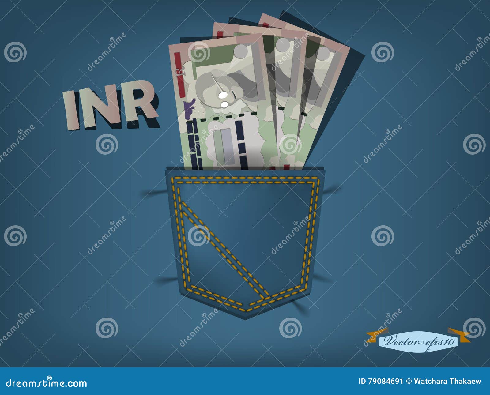 Illustration Of A Rupee Symbol Royalty-Free Cartoon | CartoonDealer.com ...