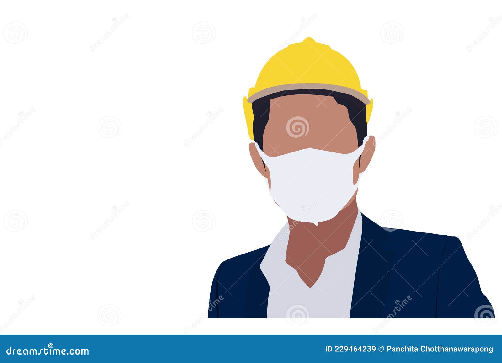 Vector Illustration Of Industrial Engineer Isolated Cartoon Vector ...
