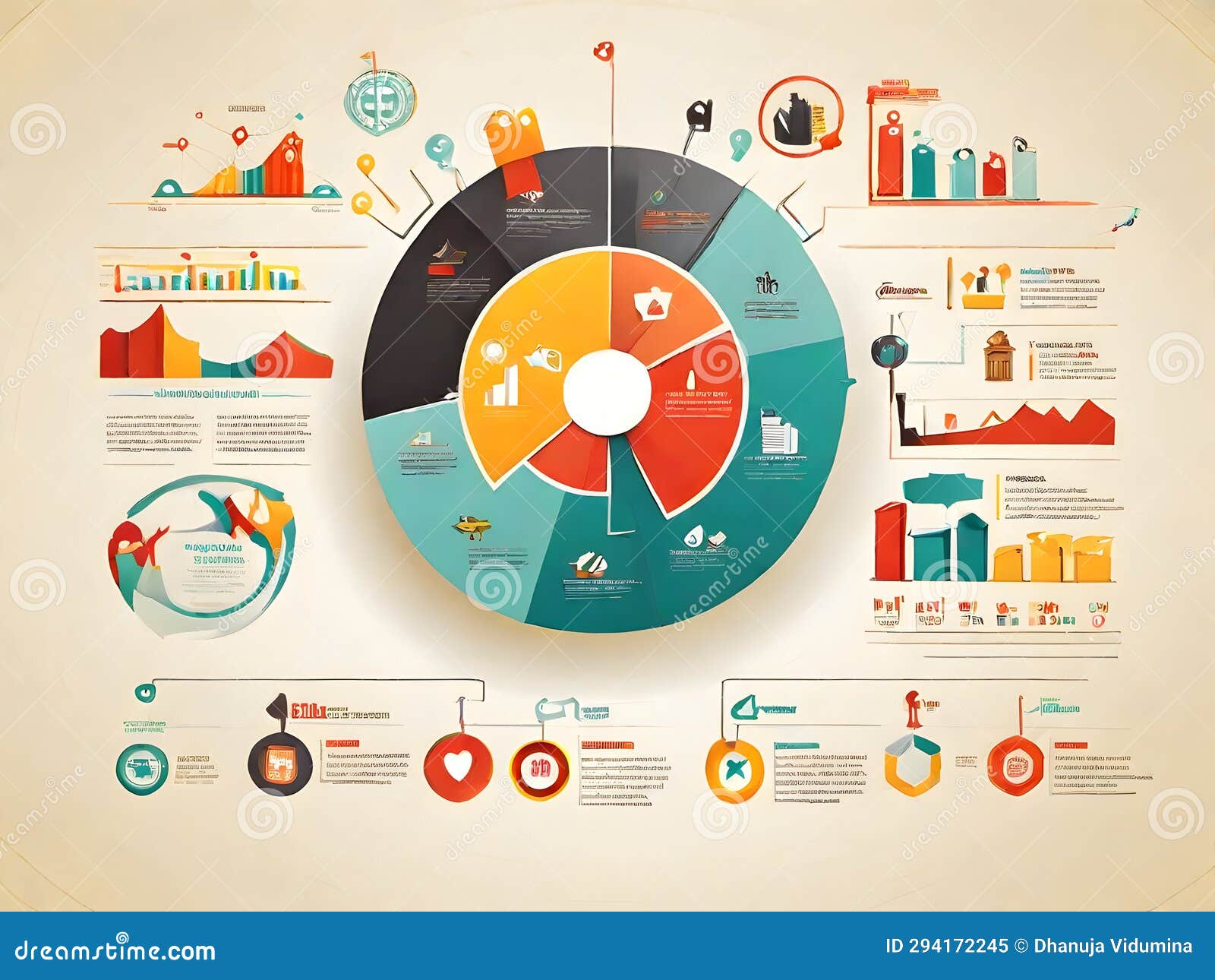 Vector Illustration of an Infograph Stock Illustration - Illustration ...