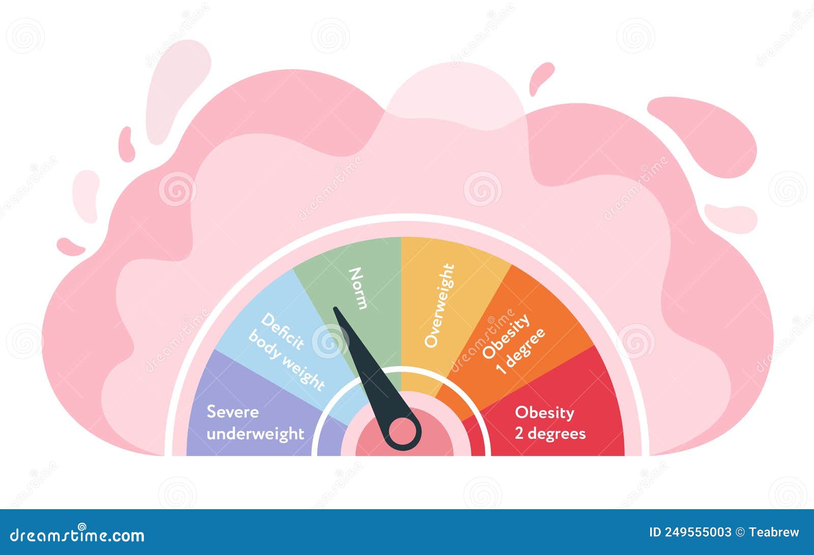 Body Mass Index Scale Meter Stock Vector - Illustration of graphic ...
