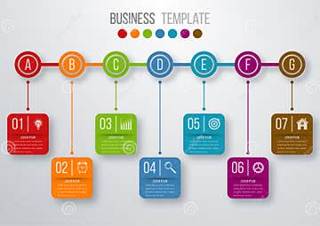 Vector Illustration Infographic Timeline Stock Vector - Illustration of ...