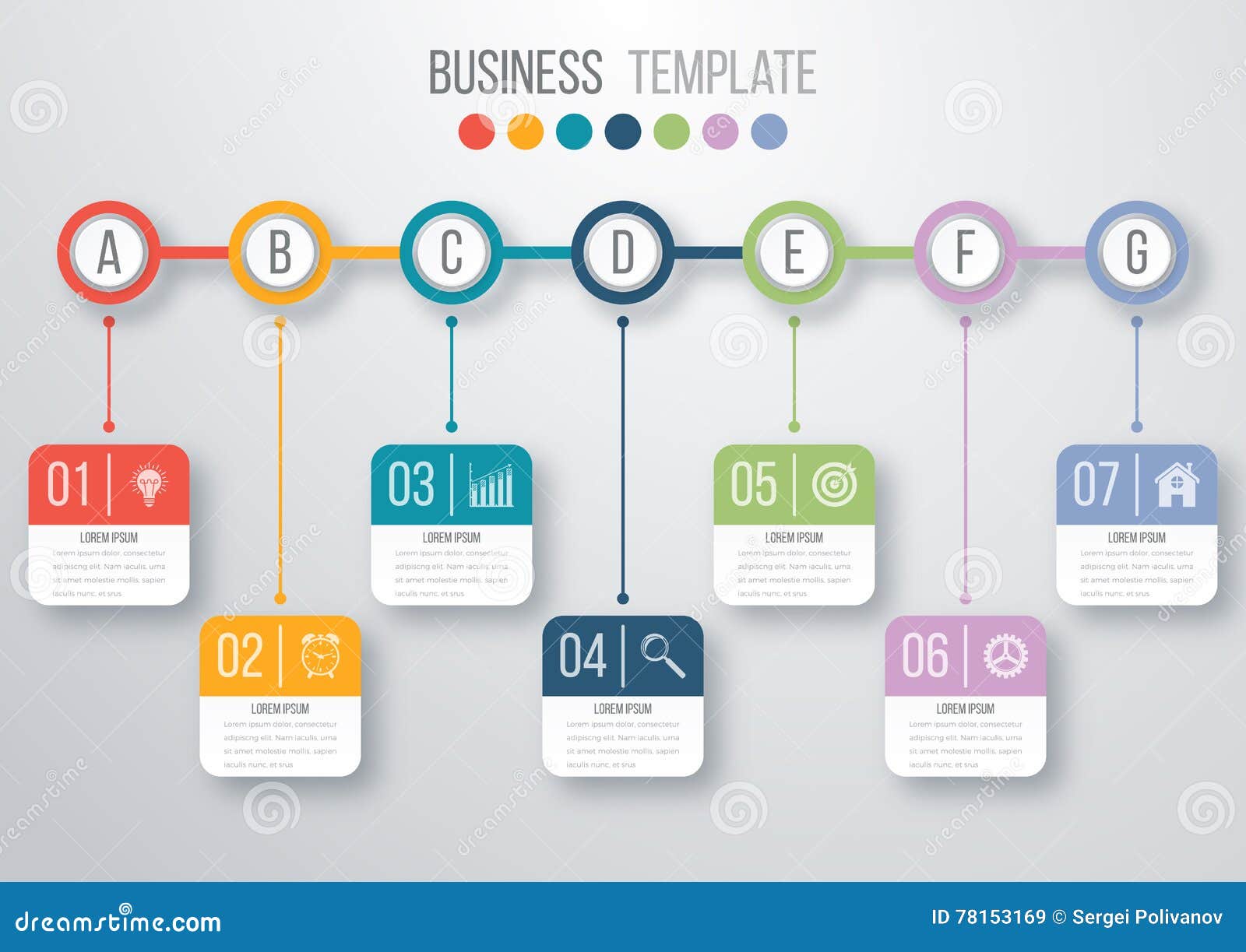 Vector Illustration Infographic Timeline Stock Vector - Illustration of ...