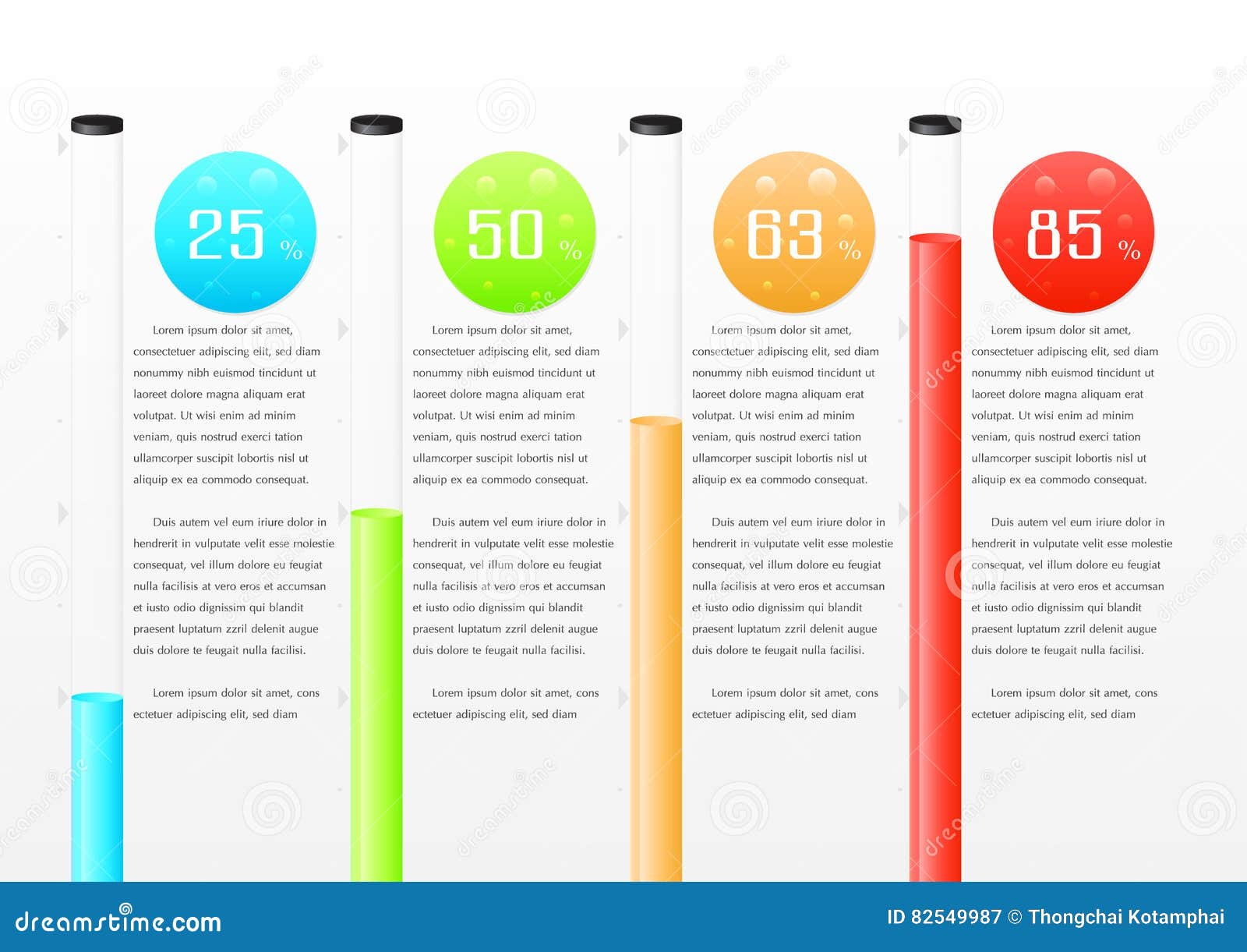 Vector Illustration Infographic Workflow Layout Diagram Design Stock ...