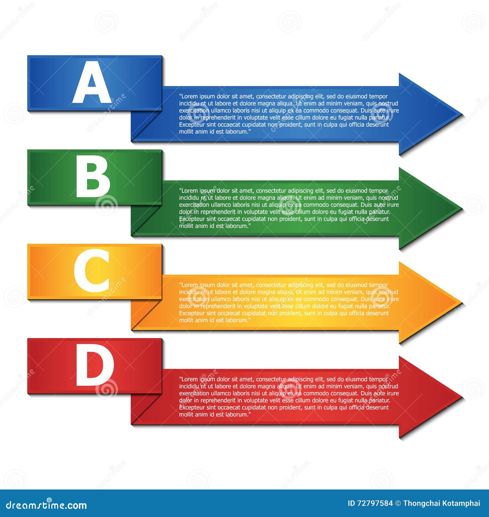 Vector Illustration Infographic Workflow Layout Diagram Number Options ...