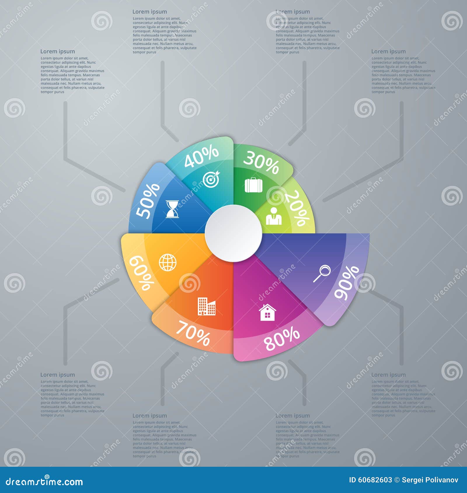 Vector Illustration Infographics Eight Options Stock Vector ...