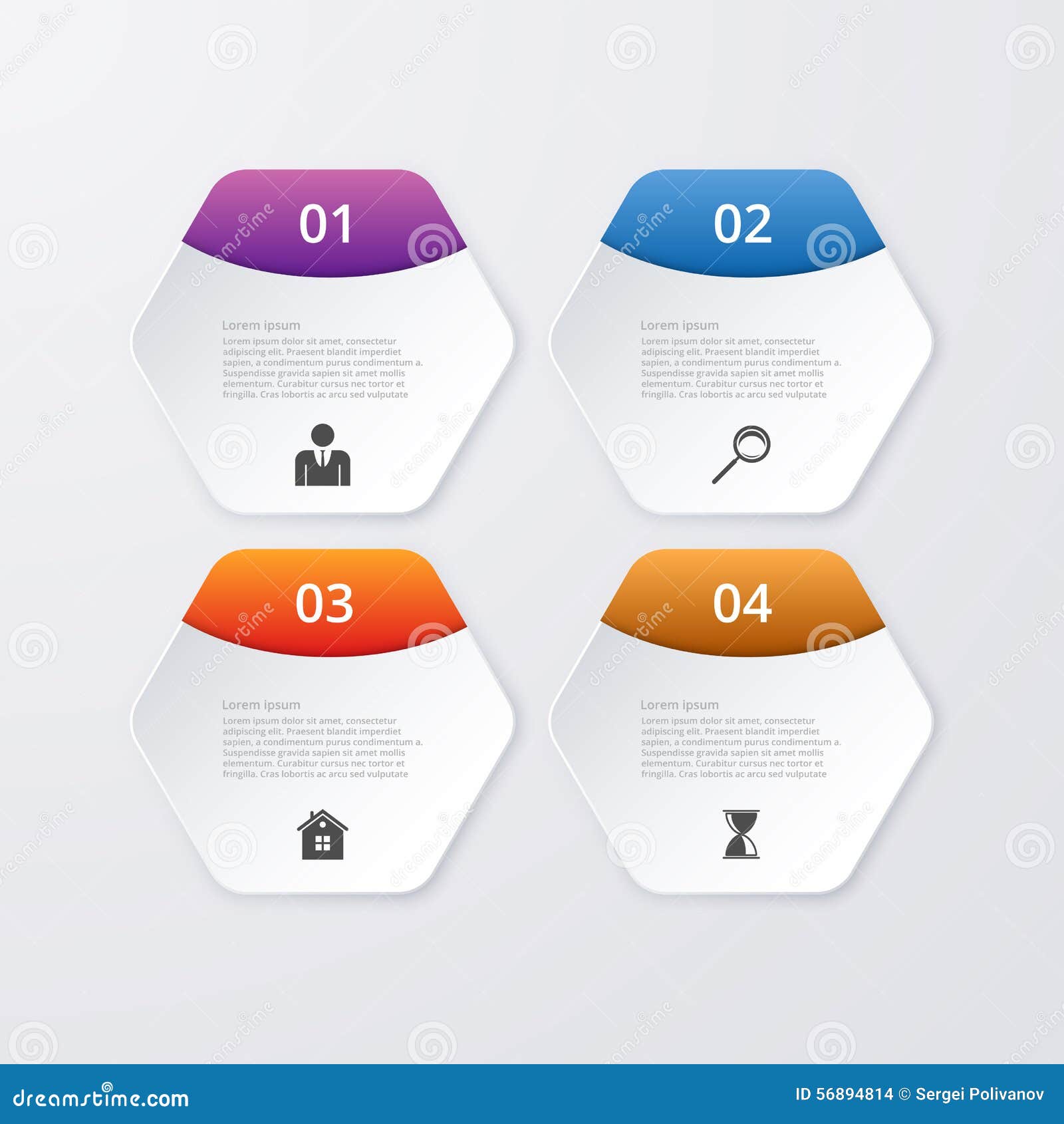 Vector Illustration Infographics Four Hexagon Stock Vector ... Vector Illustration Infographics Four Hexagon Stock Vector ...