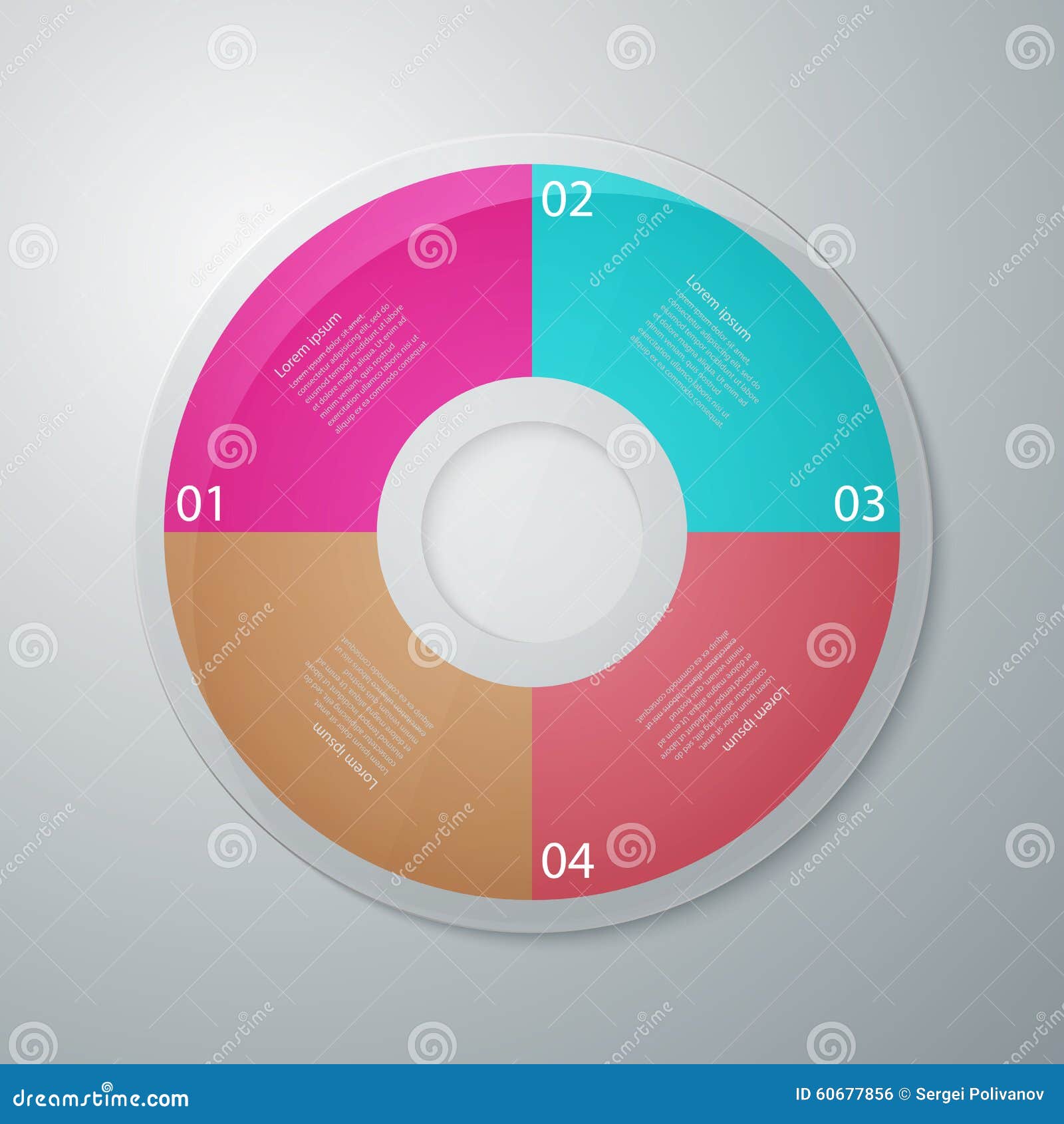 Vector Illustration Infographics Four Rectangles . Modern Template ...