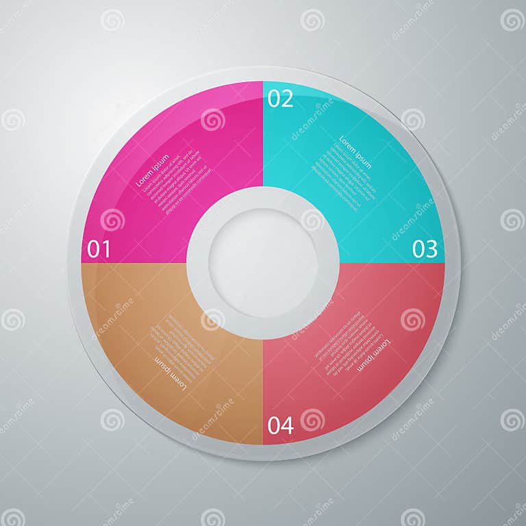 Vector Illustration Infographics Four Rectangles . Modern Template ...
