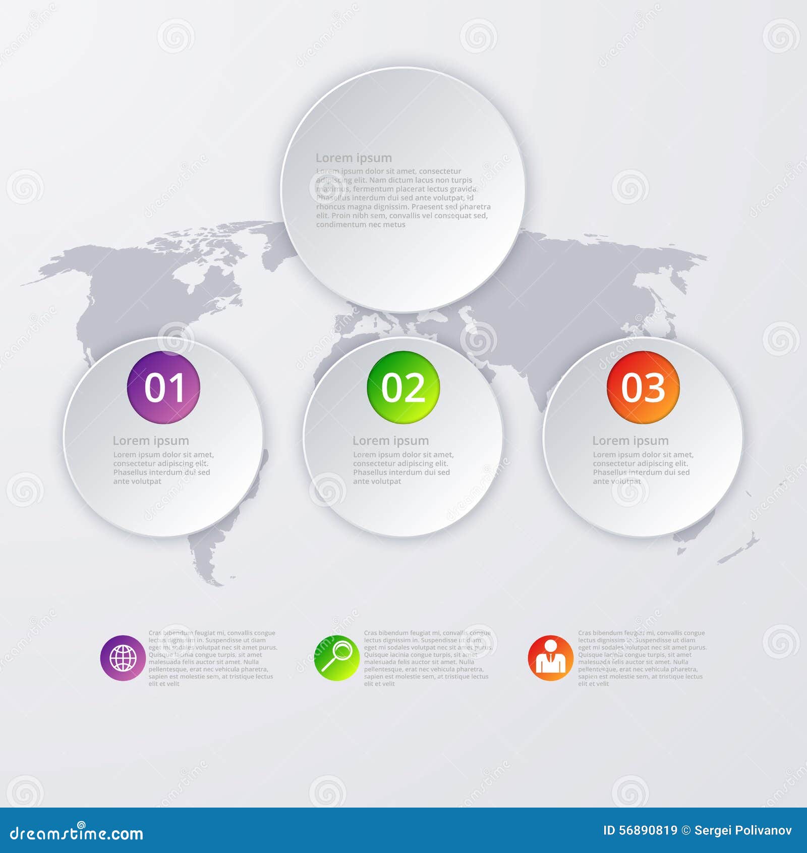 Vector Illustration Infographics Three Circles Stock Vector ... Vector Illustration Infographics Three Circles Stock Vector ...