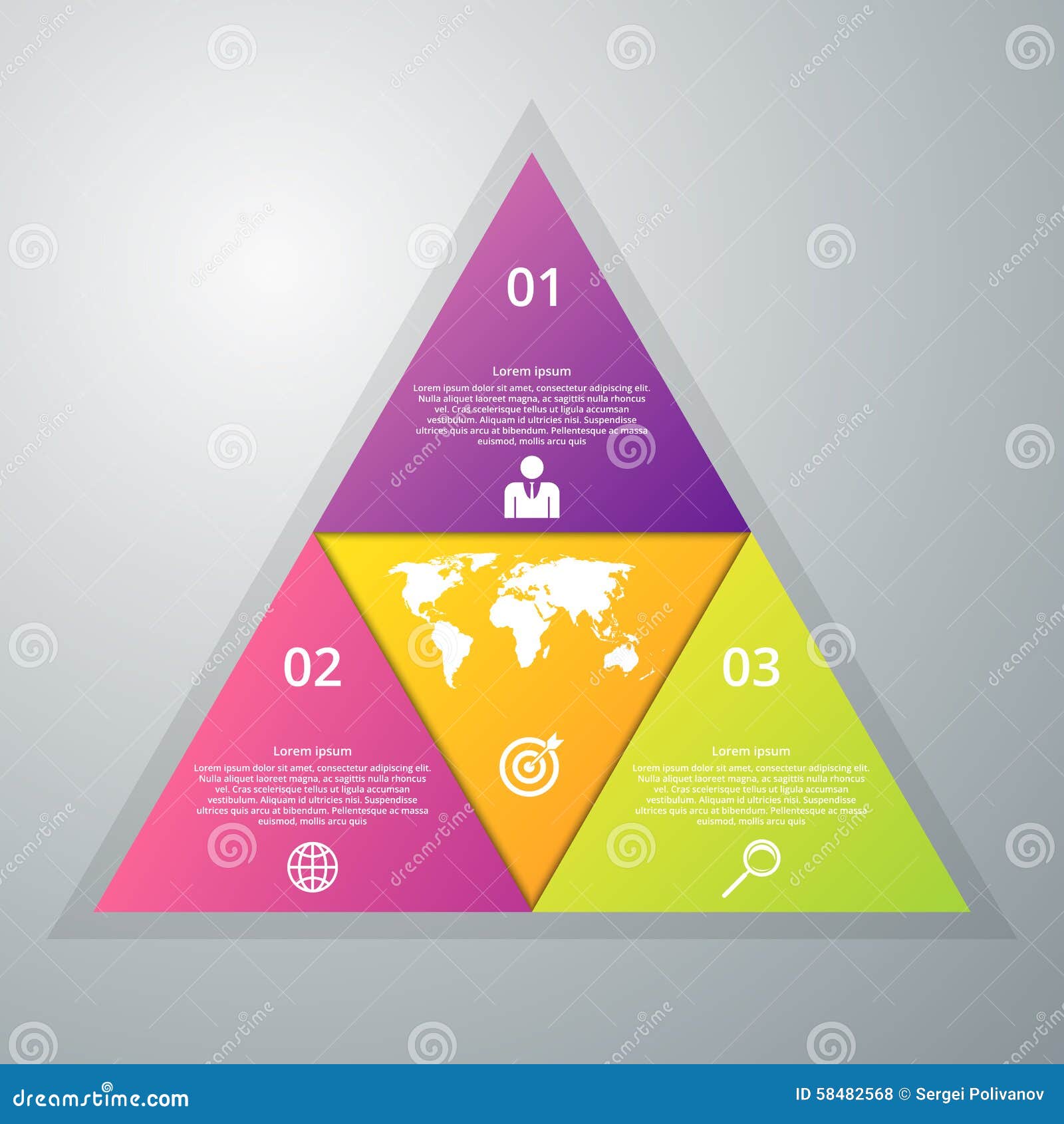 Vector Illustration Infographics Three Options Stock Vector ...
