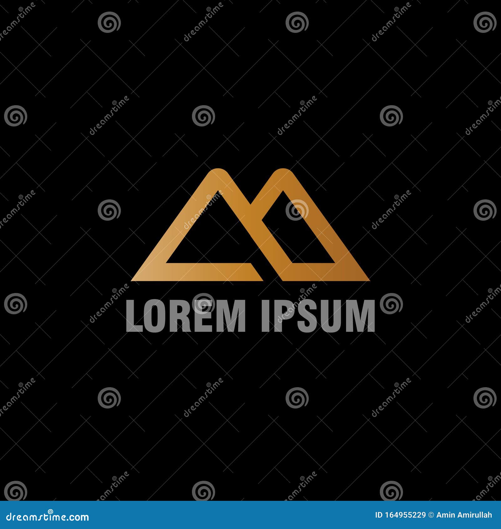 Vector Illustration Initial Double Letter a Icon Logo Modern Design ...