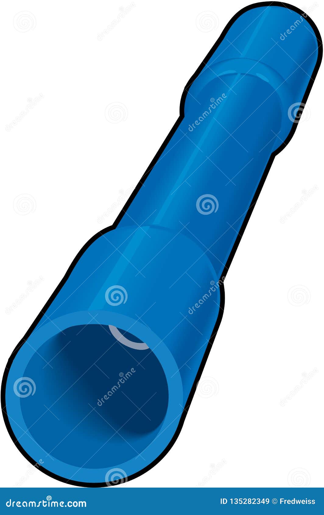 Insulated Stop Connector Vector Illustration Stock Vector ...