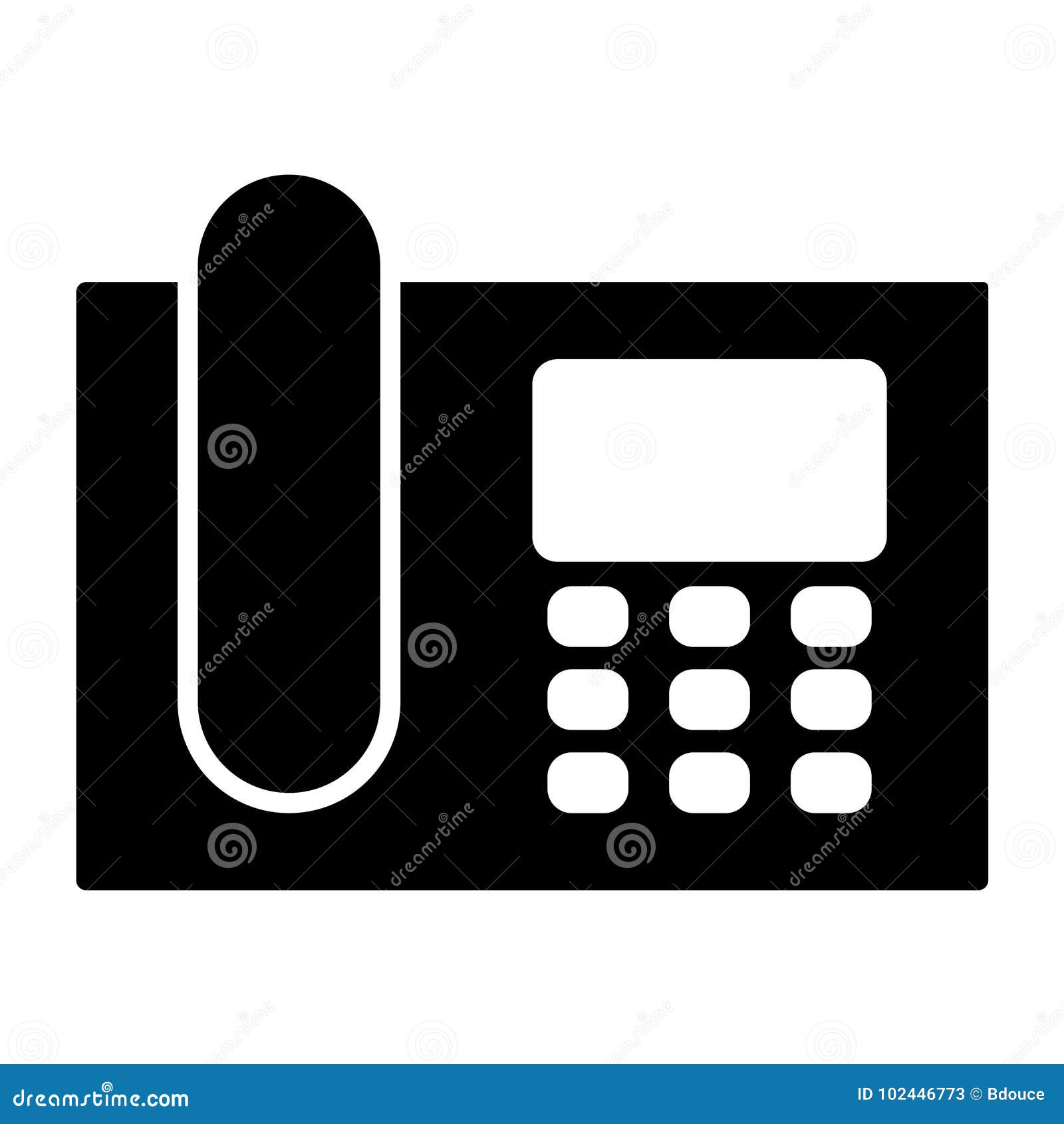Intercom Telephone Line Icon, Communication And Electronic, Phone Sign ...