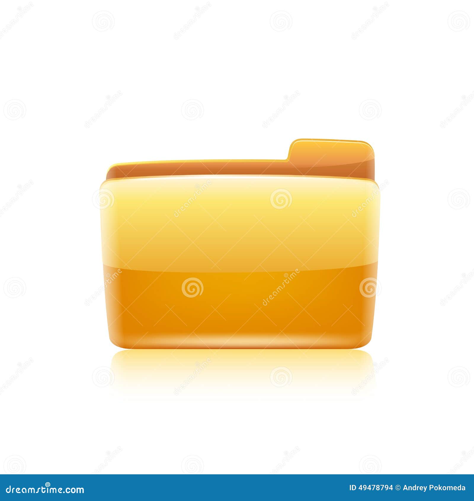 Vector Illustration of Interface Computer Folder. Stock Vector ...