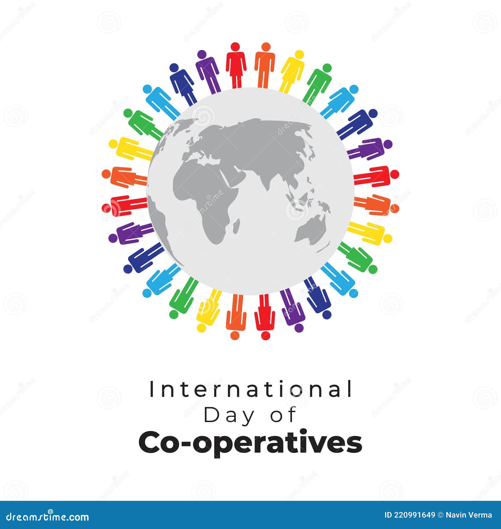 Vector Illustration for International Co-operative Day. Stock Vector ...