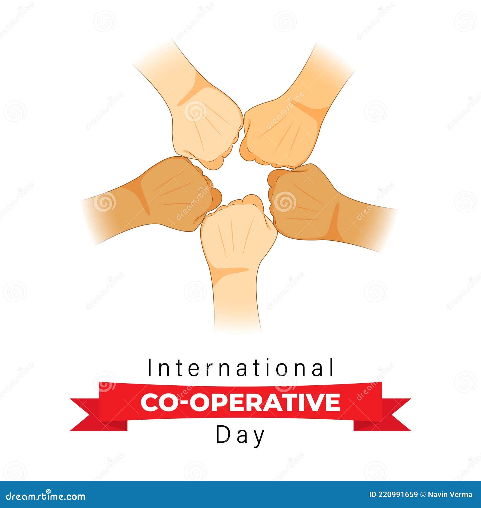 Vector Illustration for International Co-operative Day. Stock Vector ...