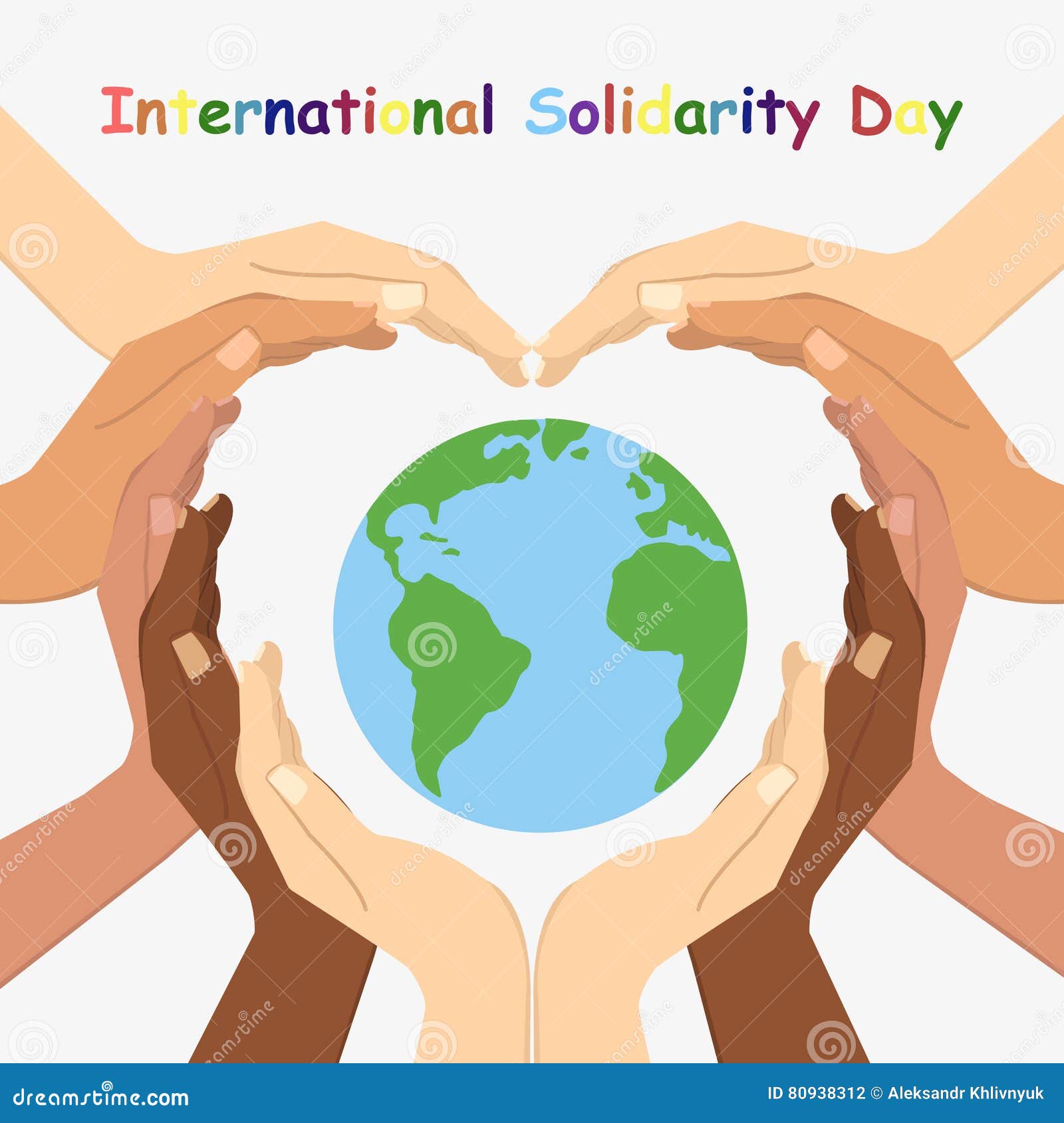 Vector Illustration of International Day for Solidarity. Stock ... Vector Illustration of International Day for Solidarity. Stock ...