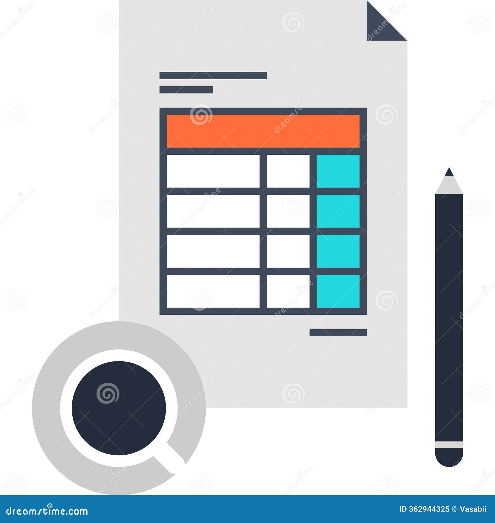 Invoice Flat Clipart Vector Illustration | CartoonDealer.com #235120608