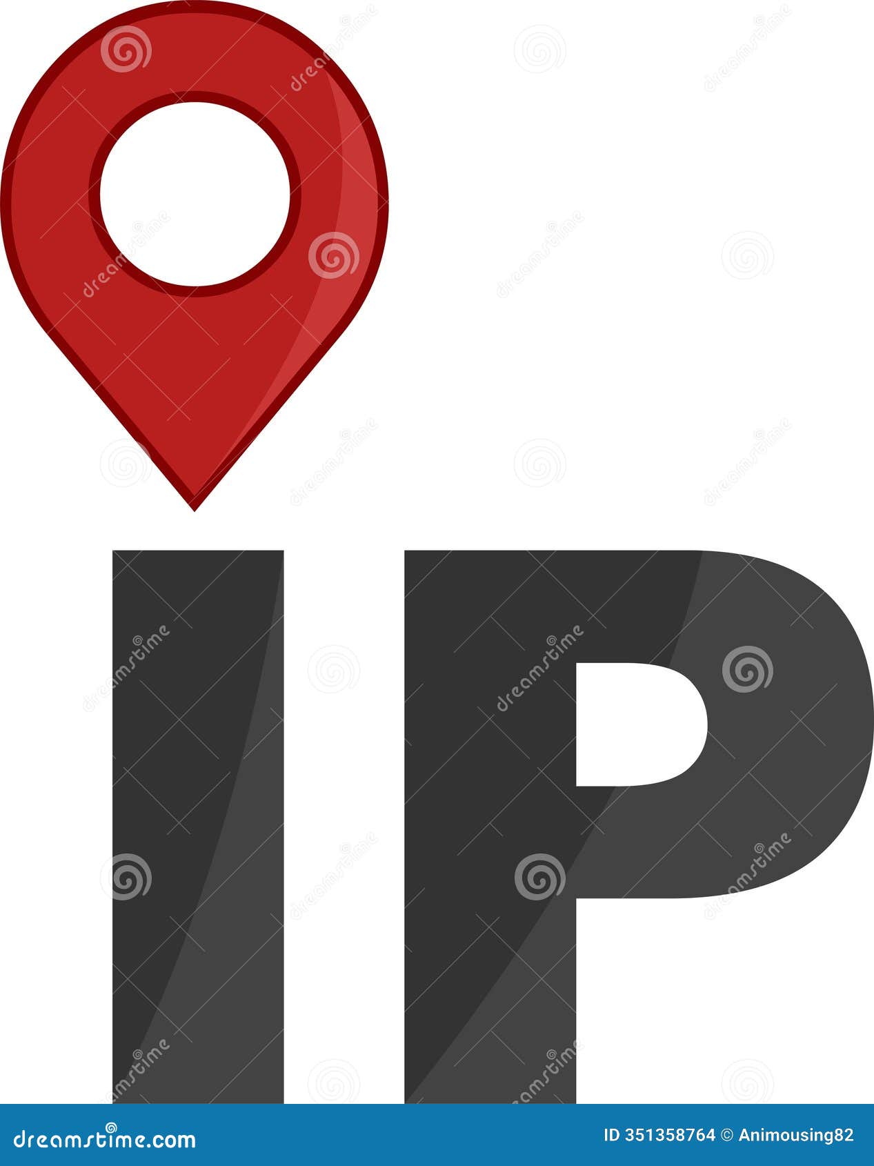 Vector Illustration Ip Icon Connect Stock Illustration - Illustration ...