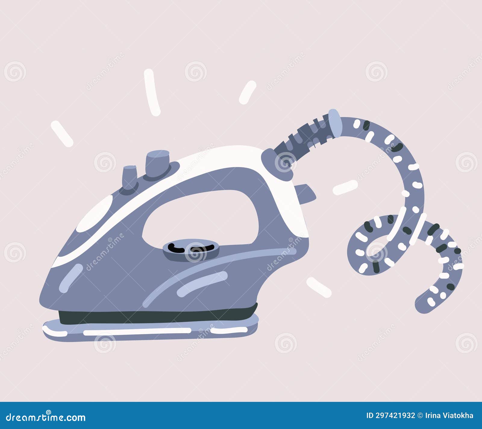 Vector Illustration of Iron Stock Vector - Illustration of equipment ...