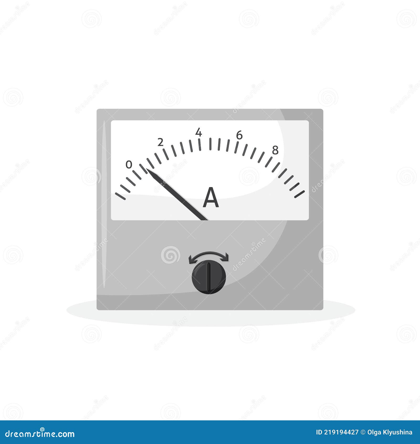 Vector Illustration Of An Isolated Ammeter. Power Measurement Icon ... Vector Illustration Of An Isolated Ammeter. Power Measurement Icon ...