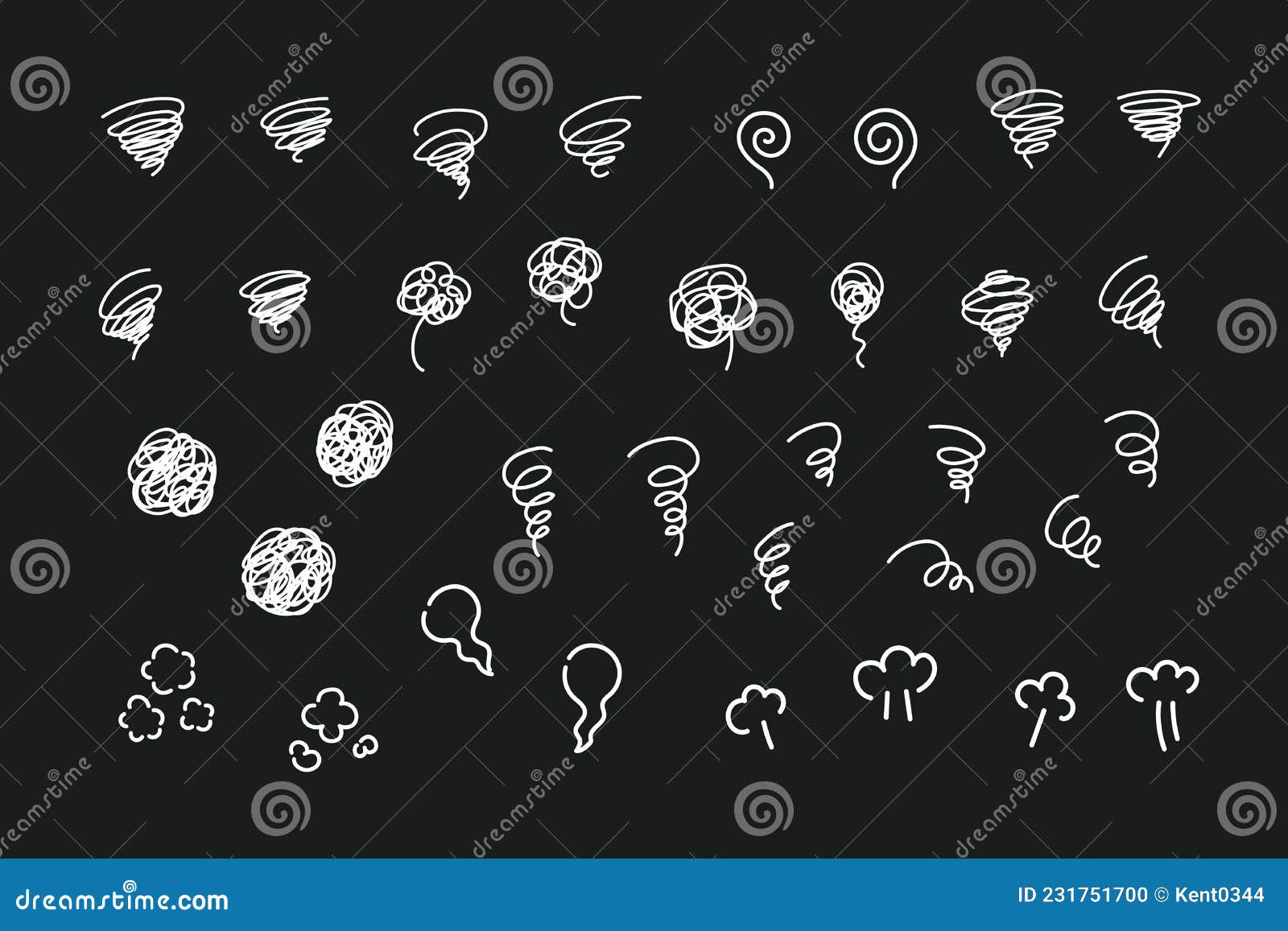 Set of Hand-drawn Marks for a Comic Book Design. Stock Vector ...