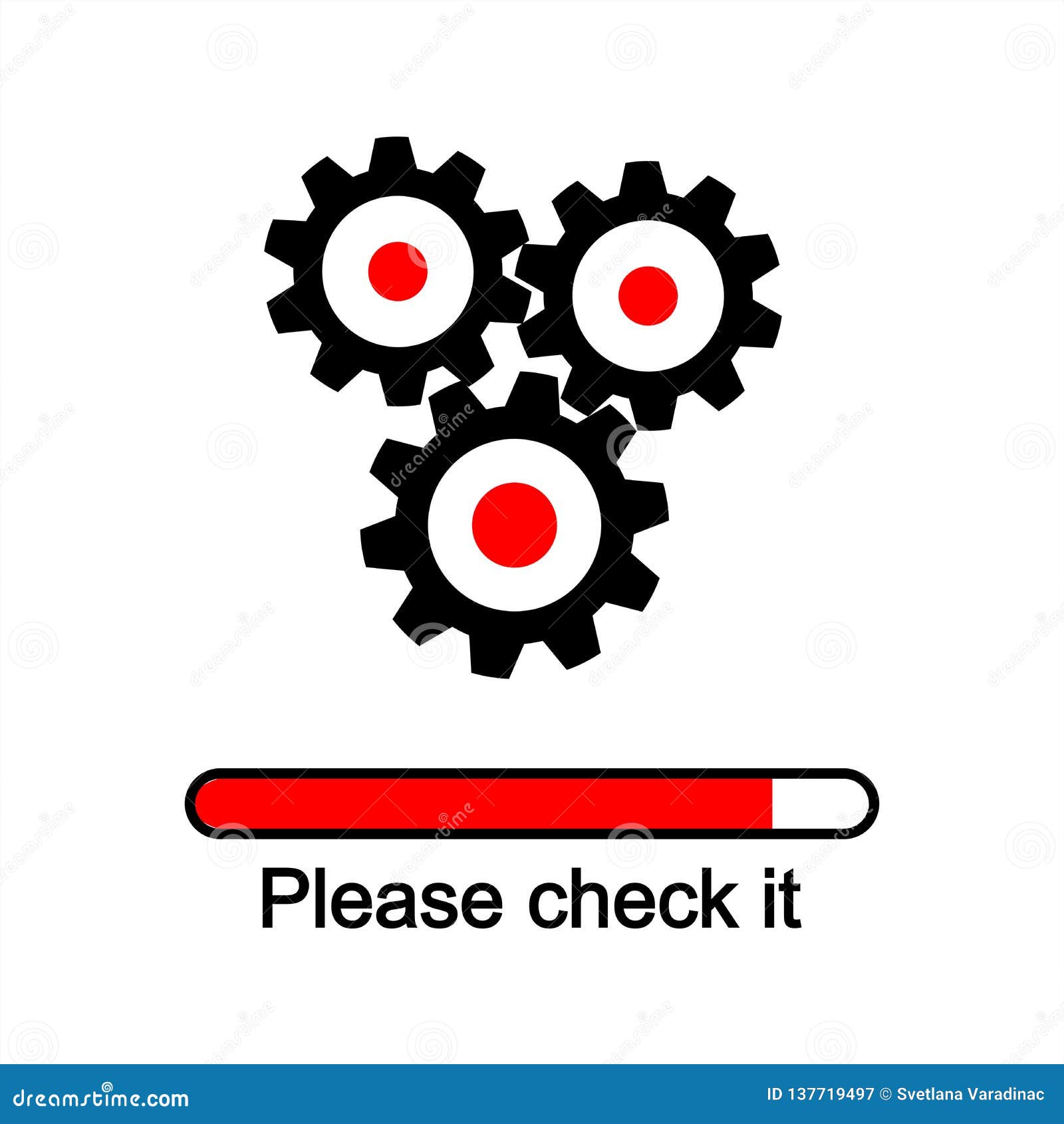 Please check it flat icon. stock vector. Illustration of flat - 137719497