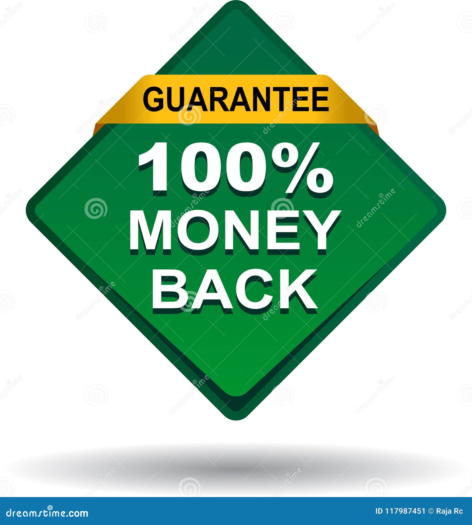 Money Back Button Web Icon Green Stock Vector - Illustration of ...